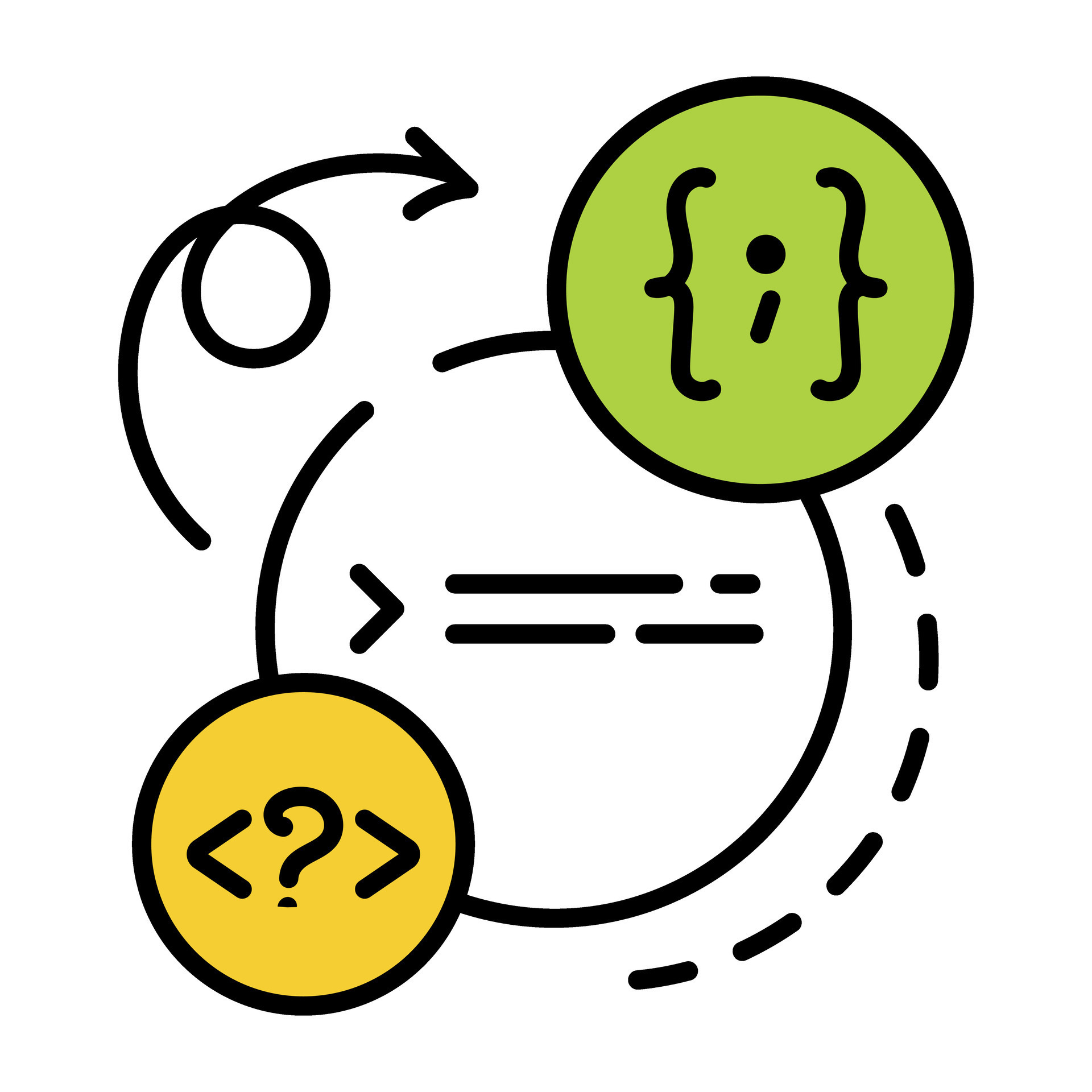 Trendy Programming Query 26956185 Vector Art at Vecteezy