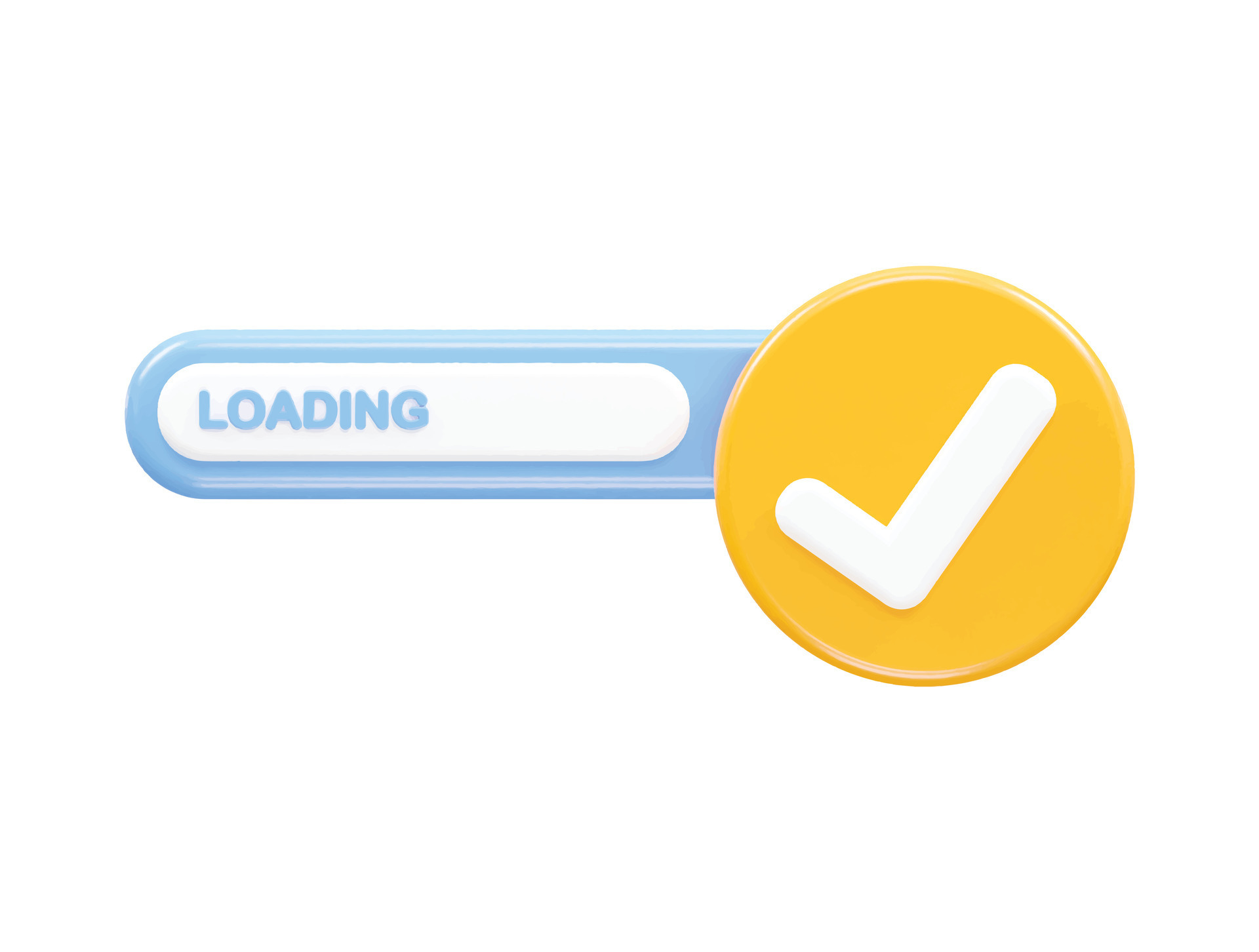 Loading 3d rendering icon vector illustration 26967026 Vector Art at ...