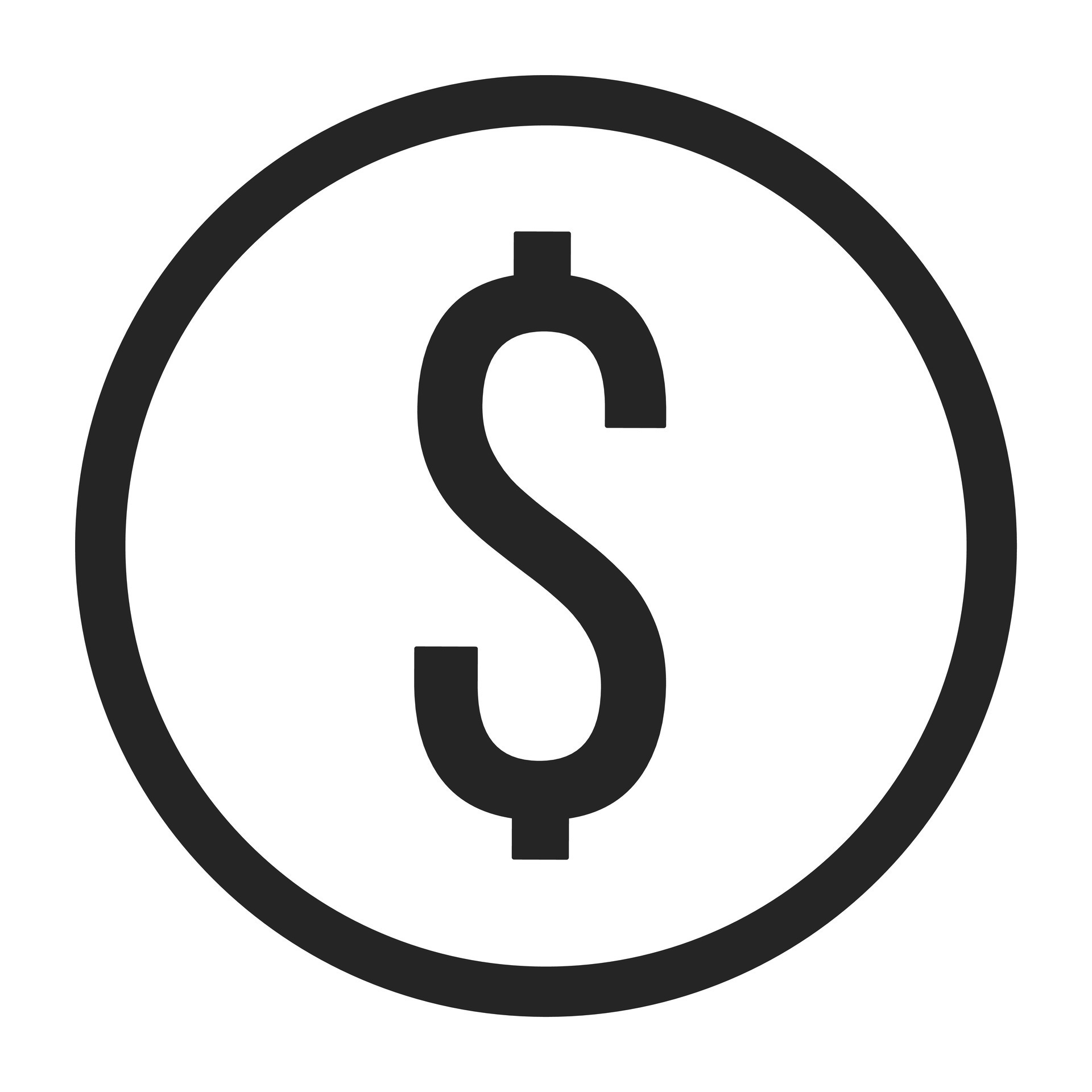 Golden Coin Flat Monochrome Isolated Vector Object Finance Money Editable Black And White