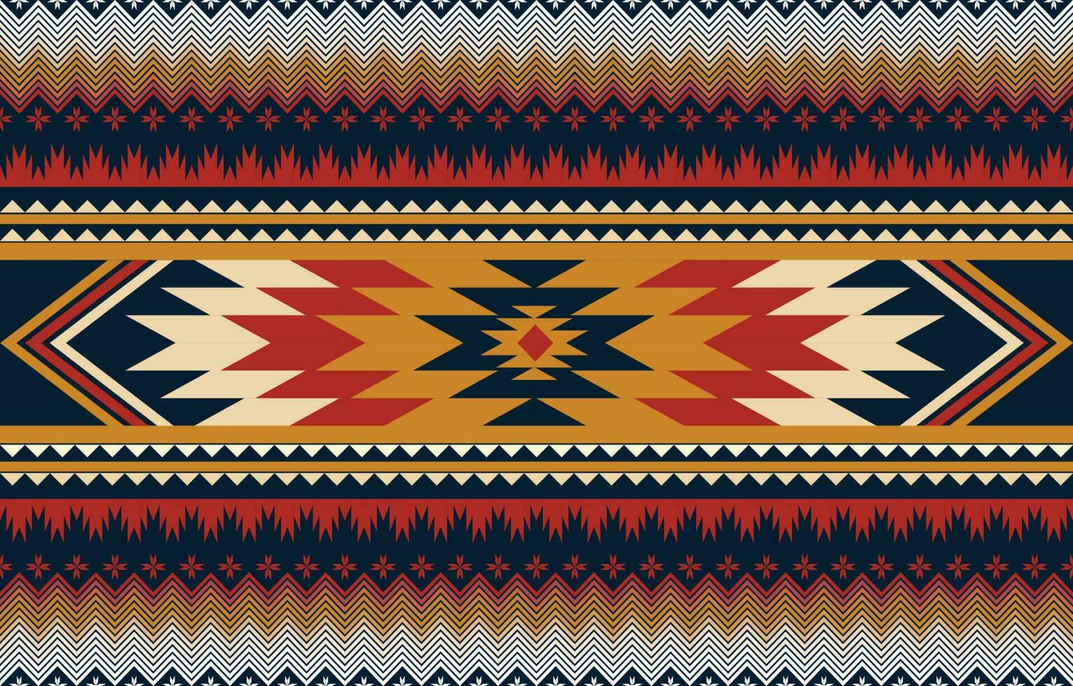 The geometric ethnic pattern of traditional style. Navajo, America Indian patterns. Design for ...