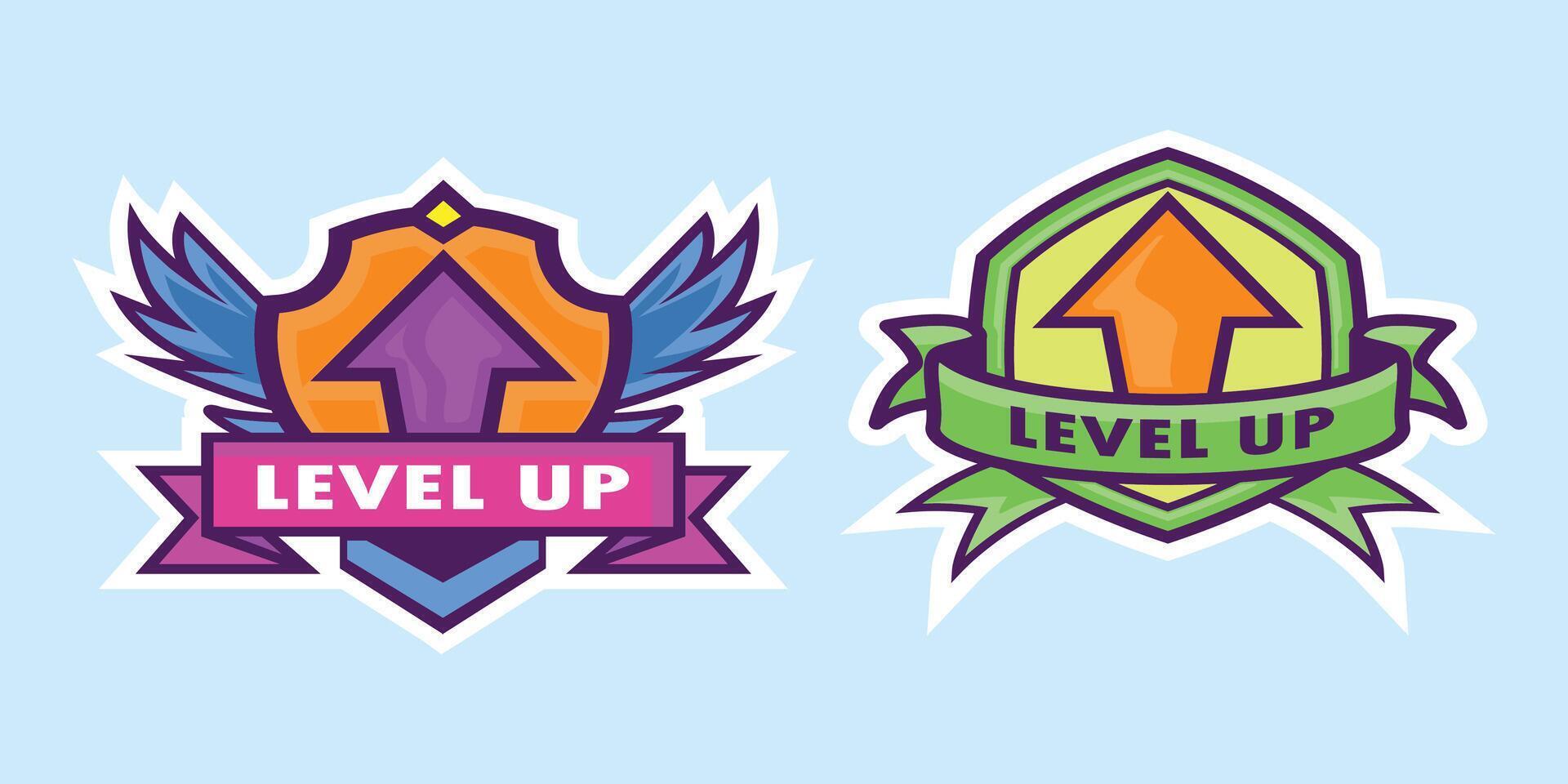 Level up game icon element, Game UI UX level up icon design. 26973876 Vector Art at Vecteezy
