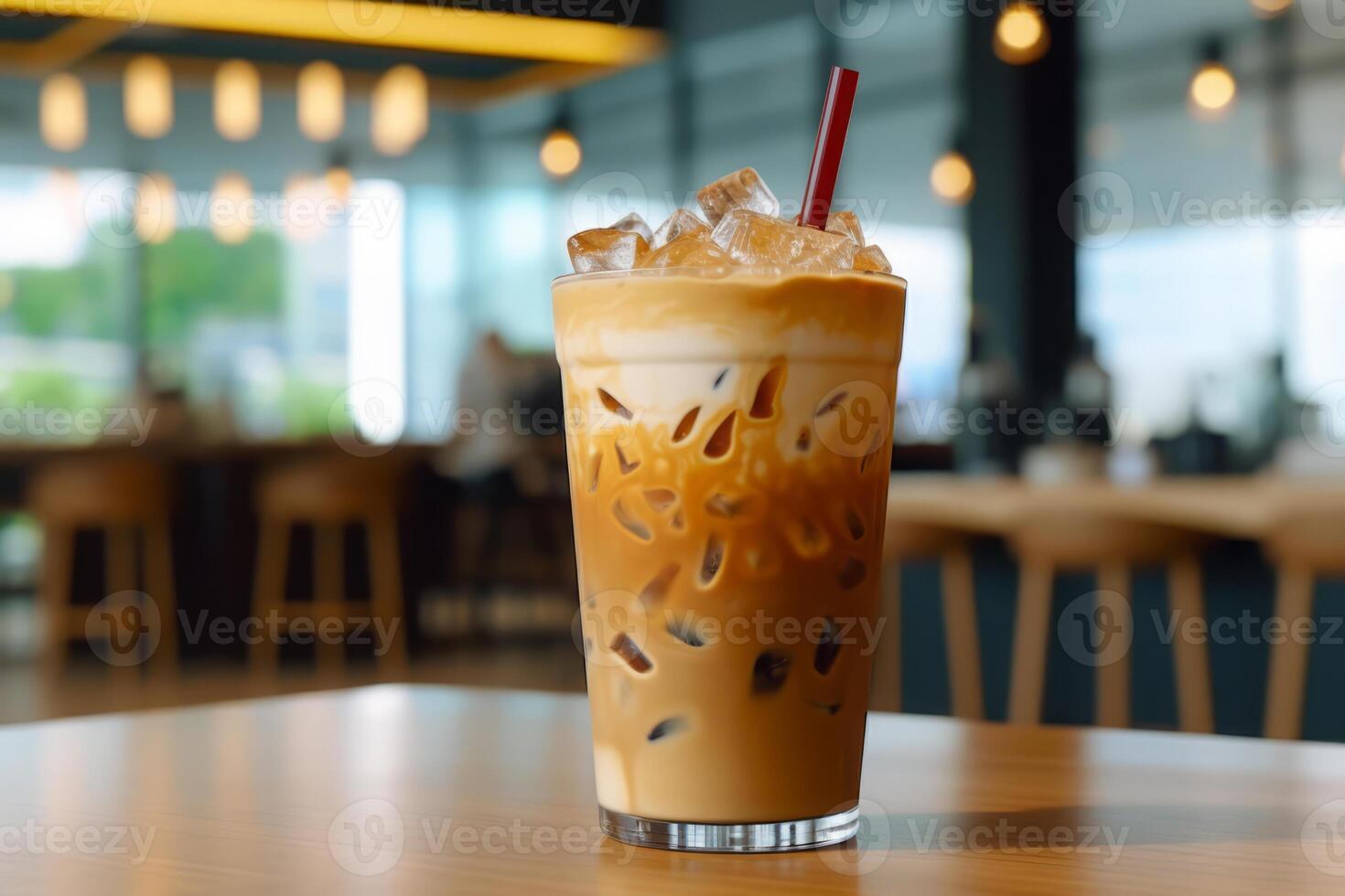 Close-up Iced latte, Coffee. AI Generated. 26975098 Stock Photo at Vecteezy