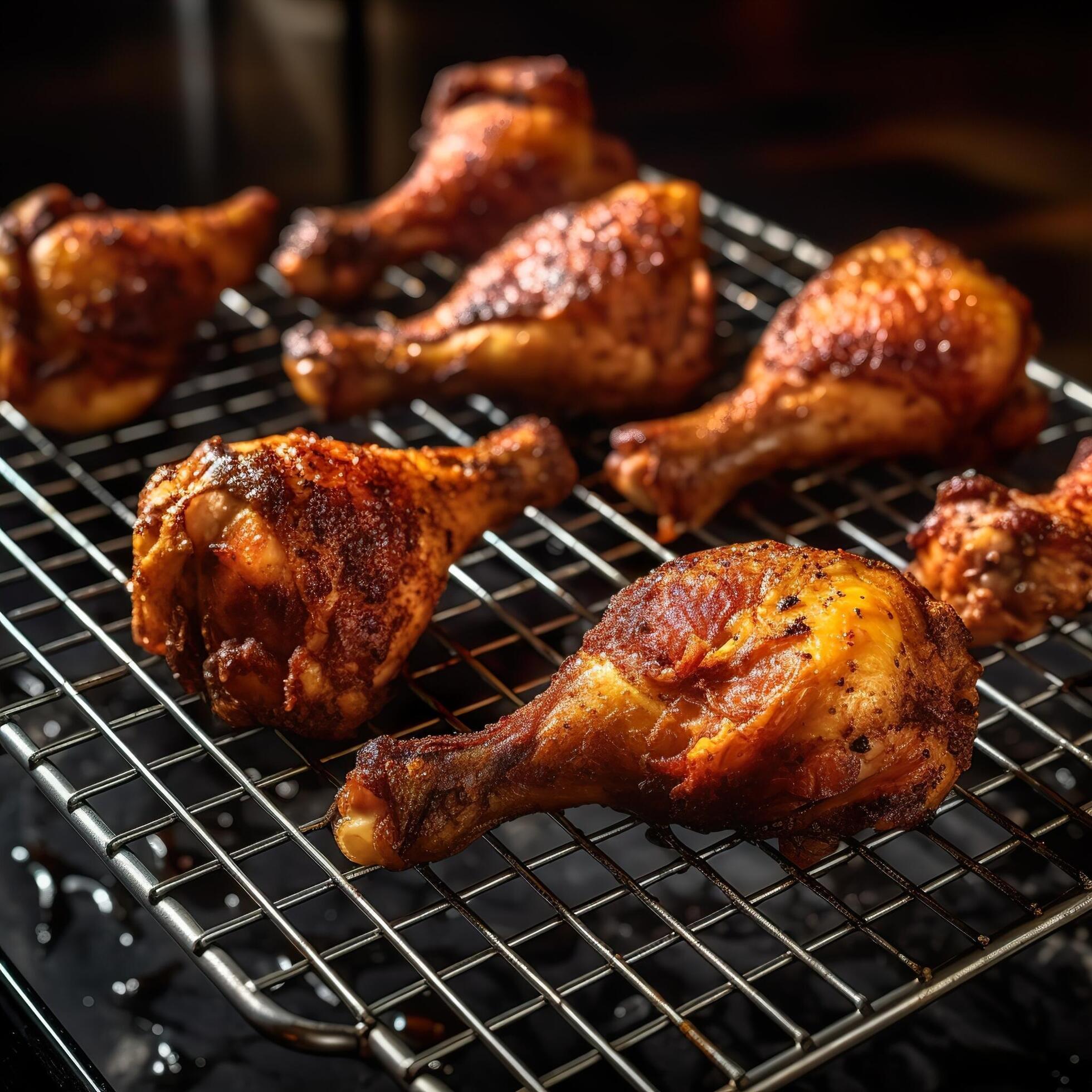 Delicious Mouth Watering Fried And Grilled Chicken 26975605 Stock Photo ...