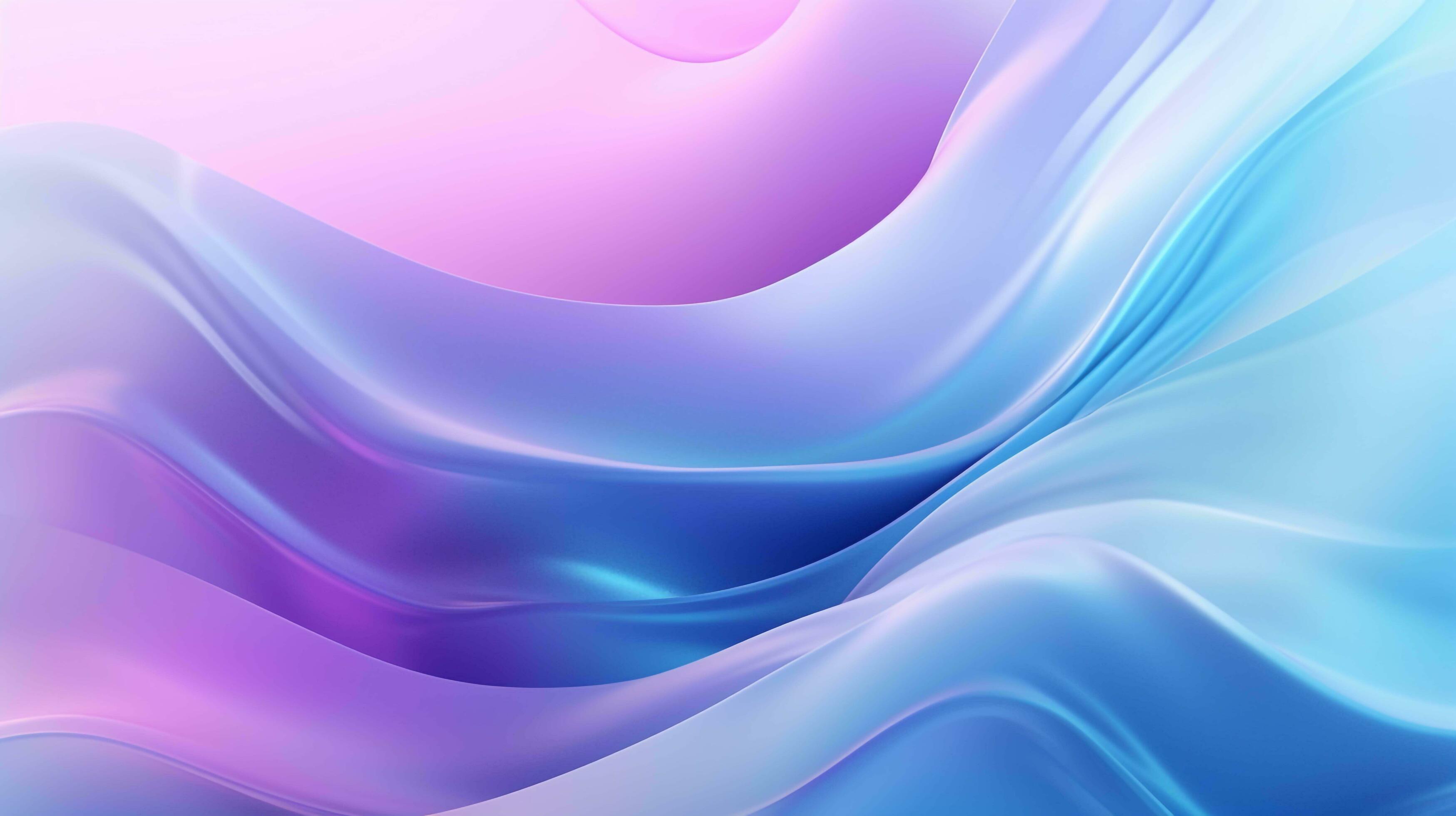 Abstract Soft Gradient Colors Background With Waves Ai Generated
