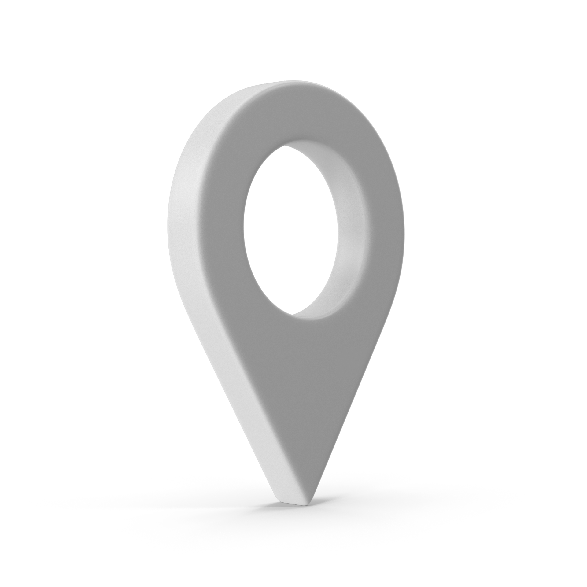 3d Map Pointer Location Map Icon White Texture White Location Pin Or