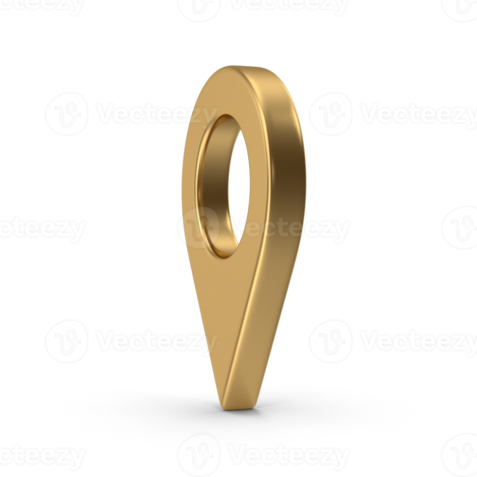 3d Map Pointer Location Map Icon Gold Texture Gold Location Pin Or Navigation Web Location