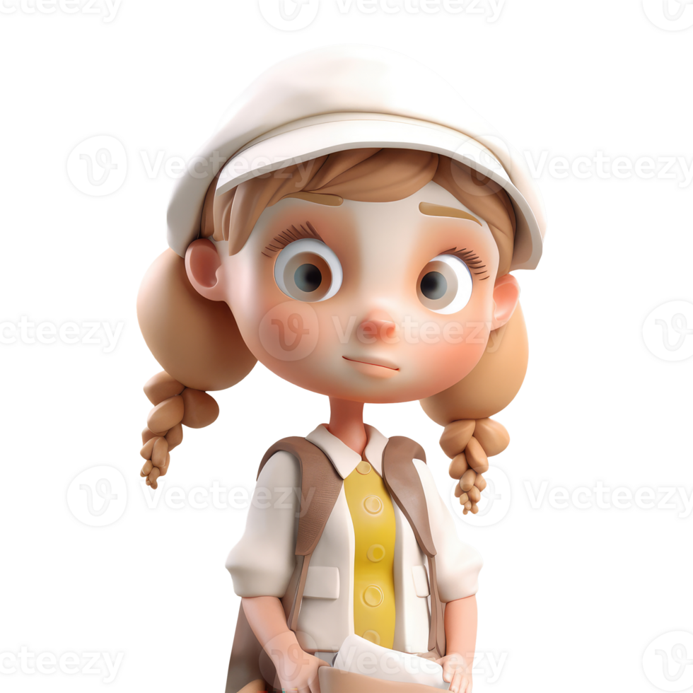 3d Icon Avatar Woman Teenager Illustration Of Smiling Happy Girl