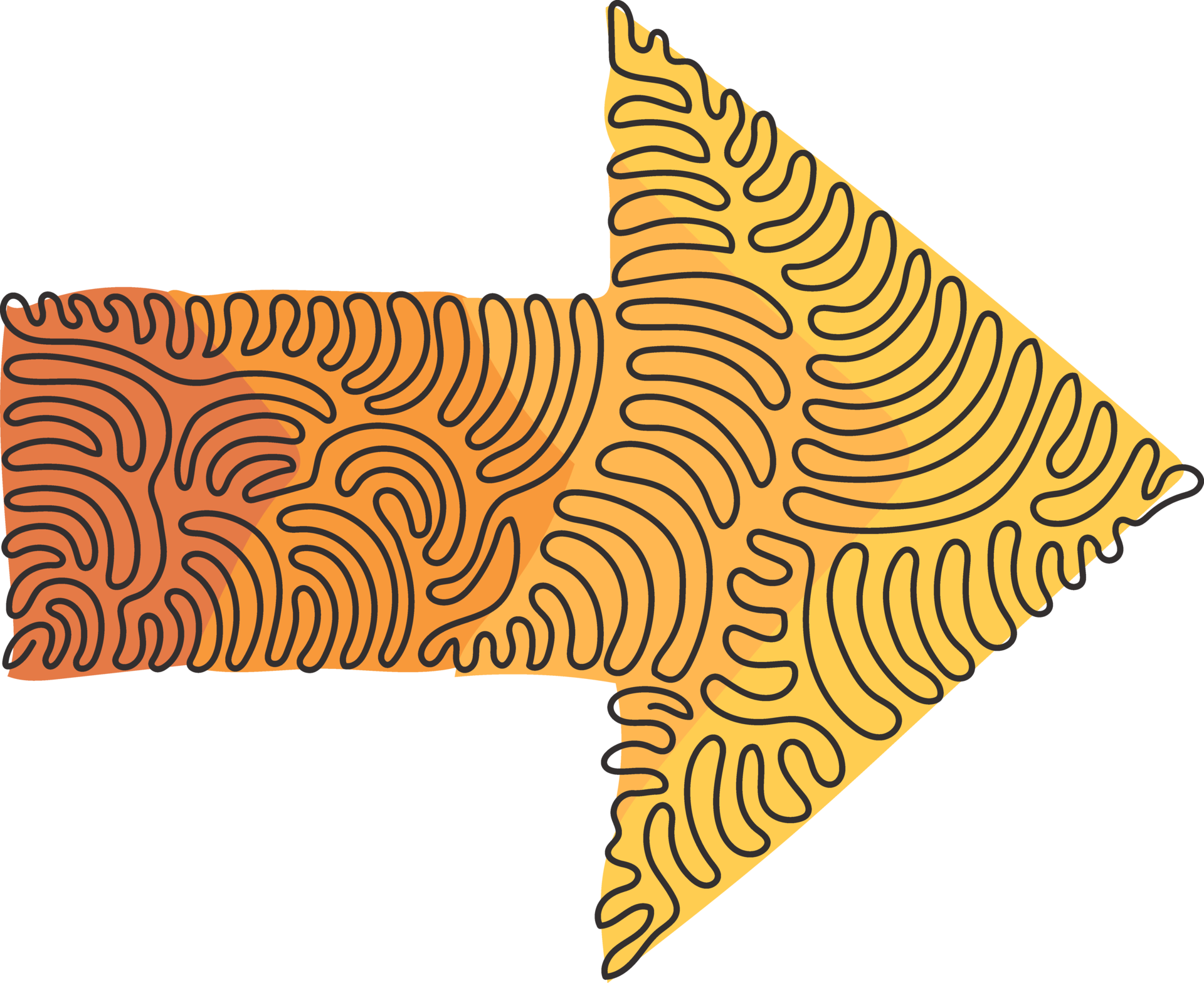 Single Continuous Line Drawing Arrow Icon Flat Style Arrow Logo Icon For Your Web Site Design