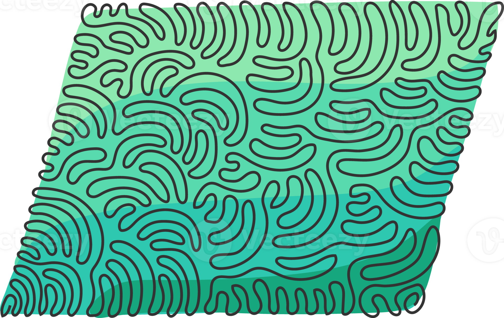 Single one line drawing geometric shapes, parallelogram icon. Simple ...