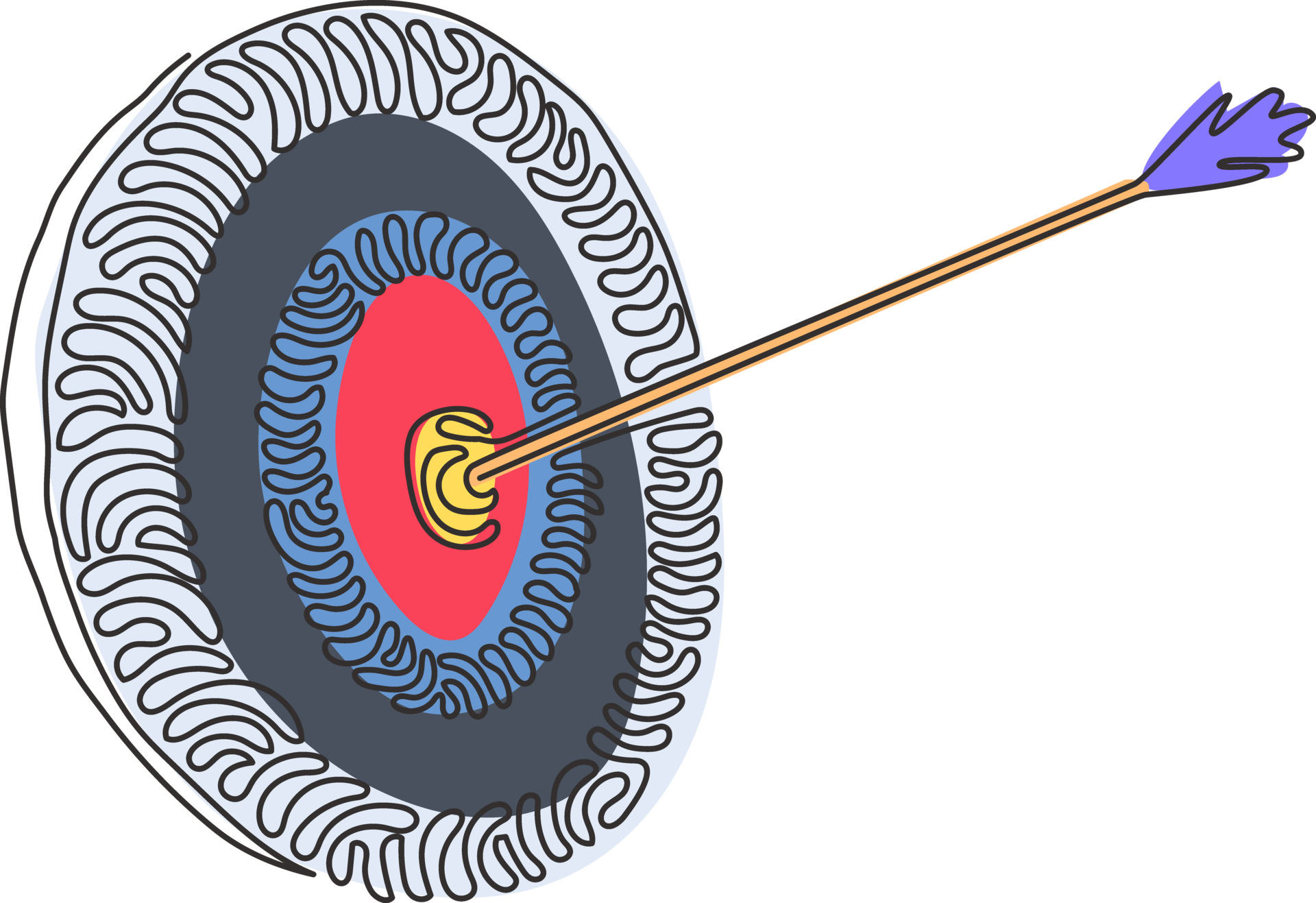 Archery Target Drawing