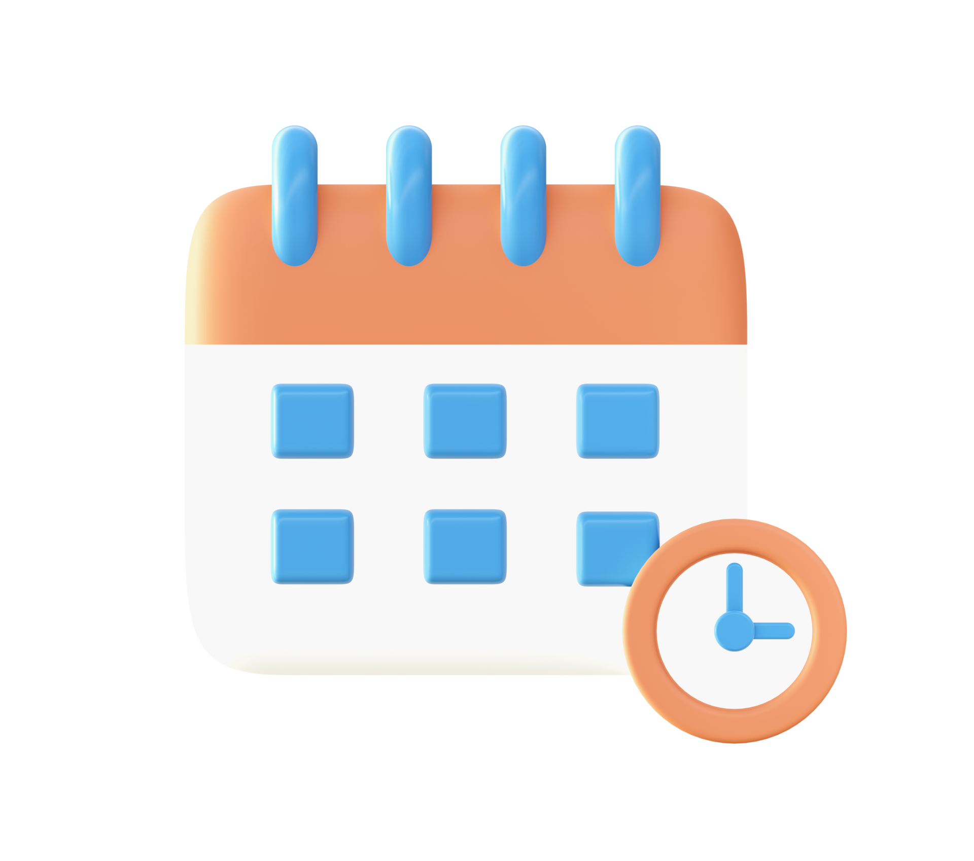 3d Orange Calendar Date And Clock Time Icon For UI UX Web Mobile Apps 3d-orange-calendar-date-and-clock-time-icon-for-ui-ux-web-mobile-apps
