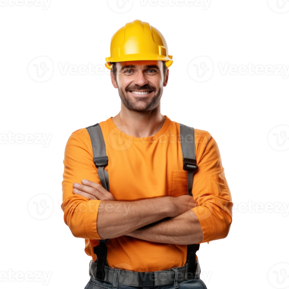 Attractive Man In Construction Helmet 26991942 Png