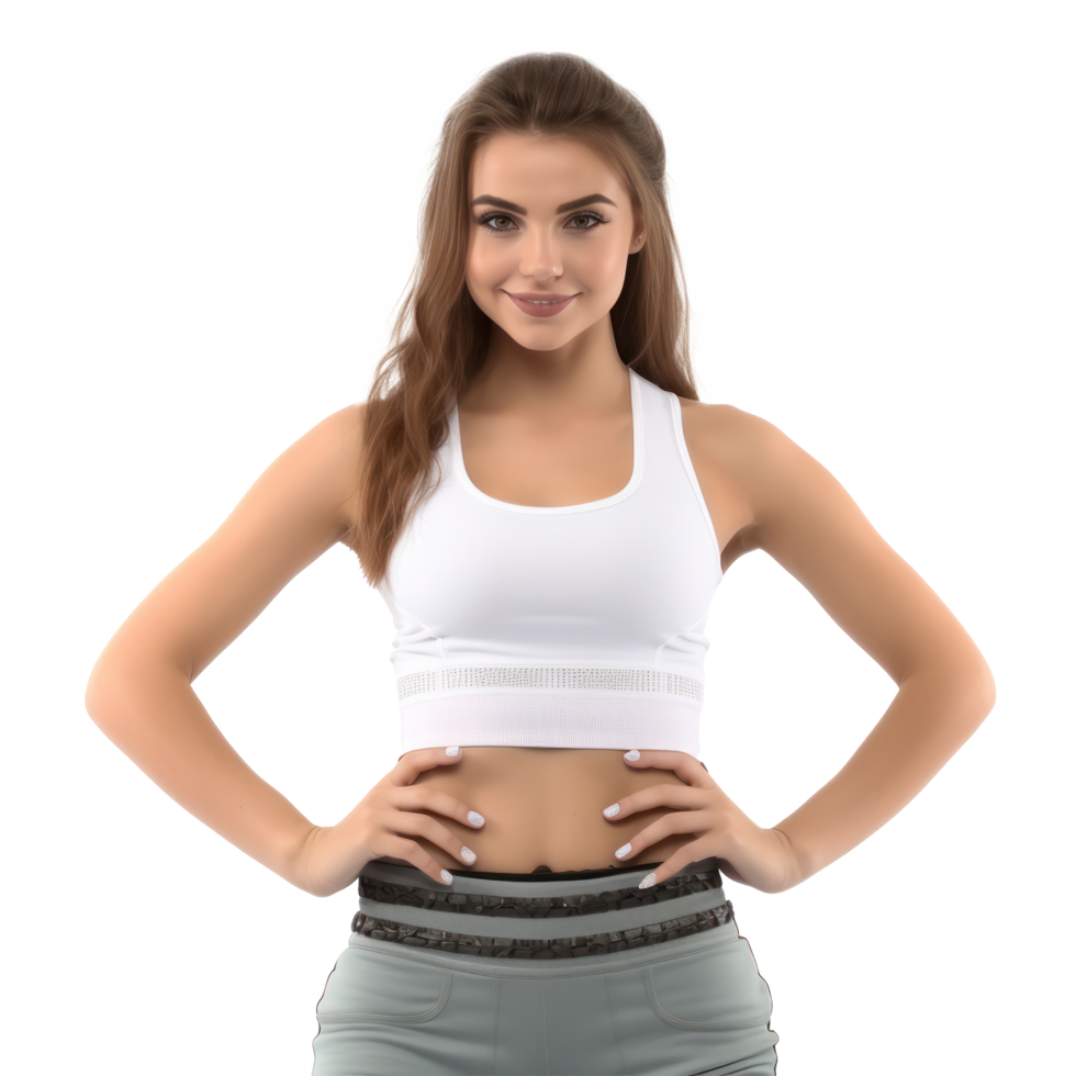Young Woman In Sport Wear Isolated 26991980 Png