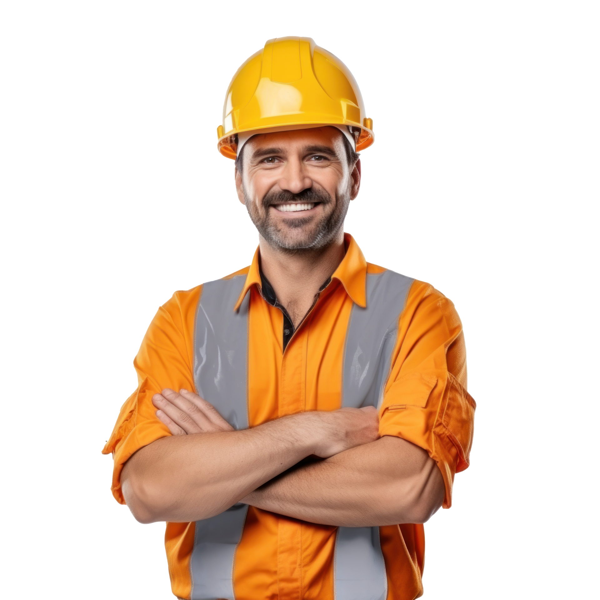 Attractive man in construction helmet 26991986 PNG
