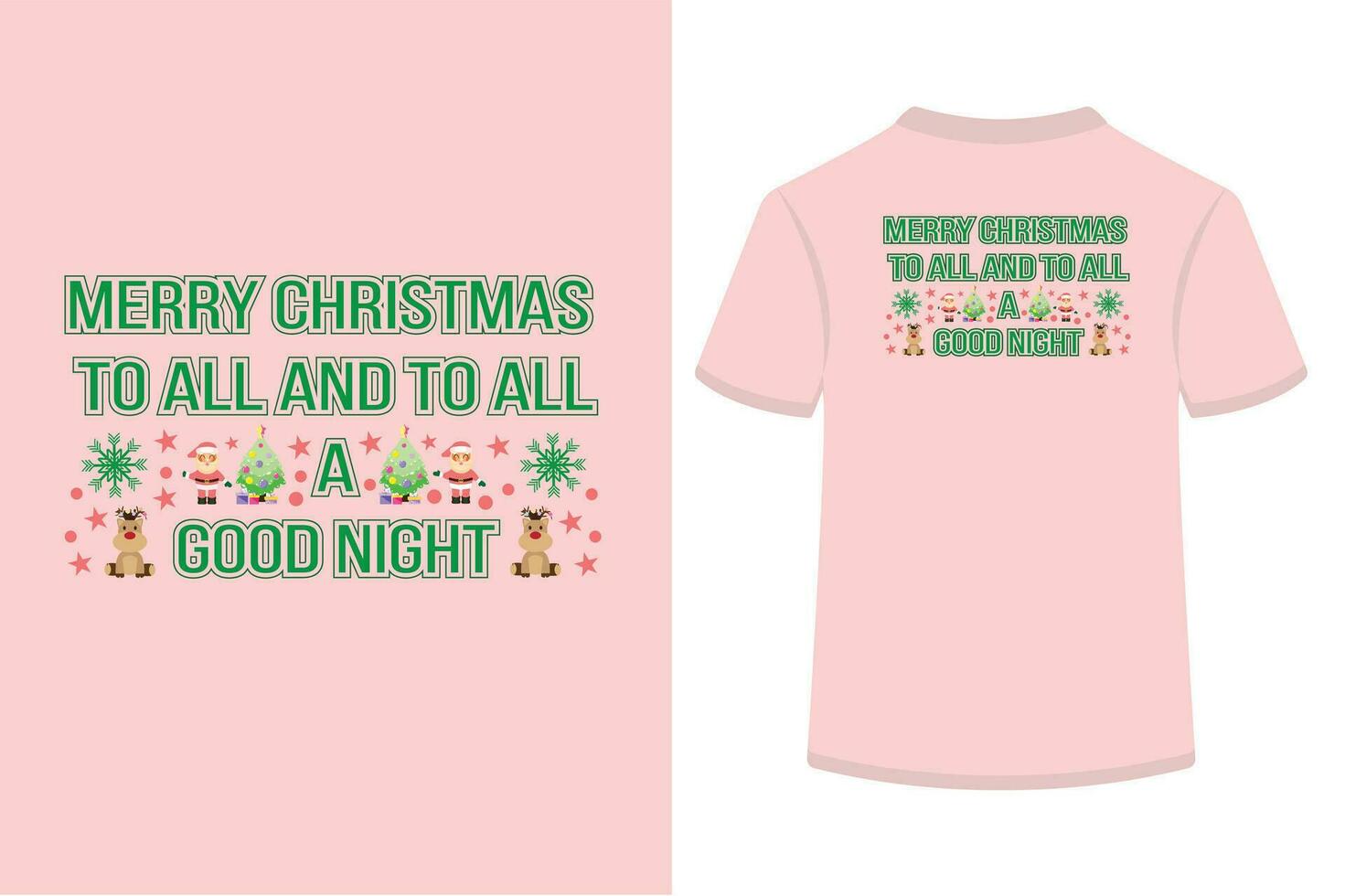 Merry Christmas to all and to all a good night. 26992931 Vector Art at Vecteezy