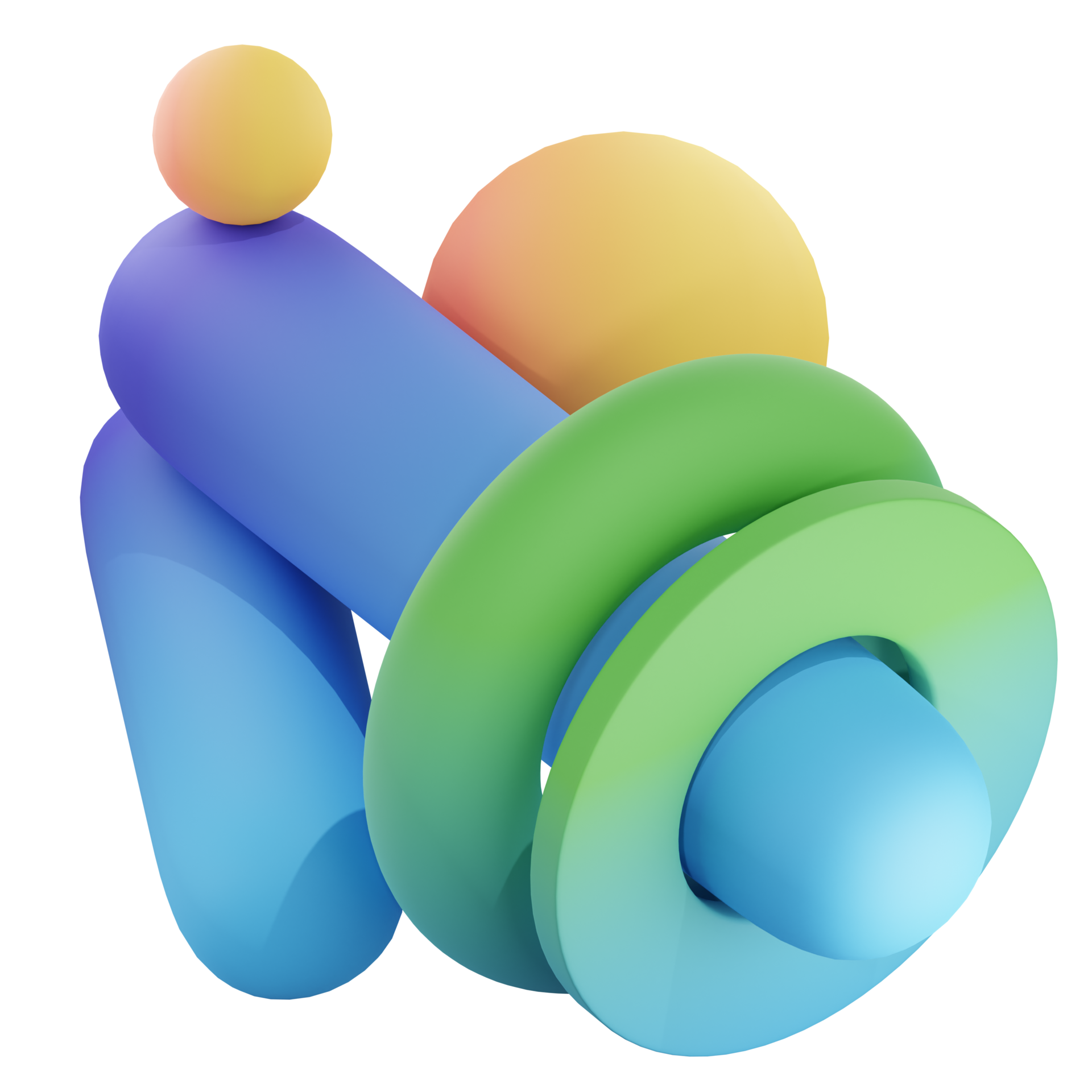 Abstract Shape Gradient 8 3d Illustration 26995024 Png