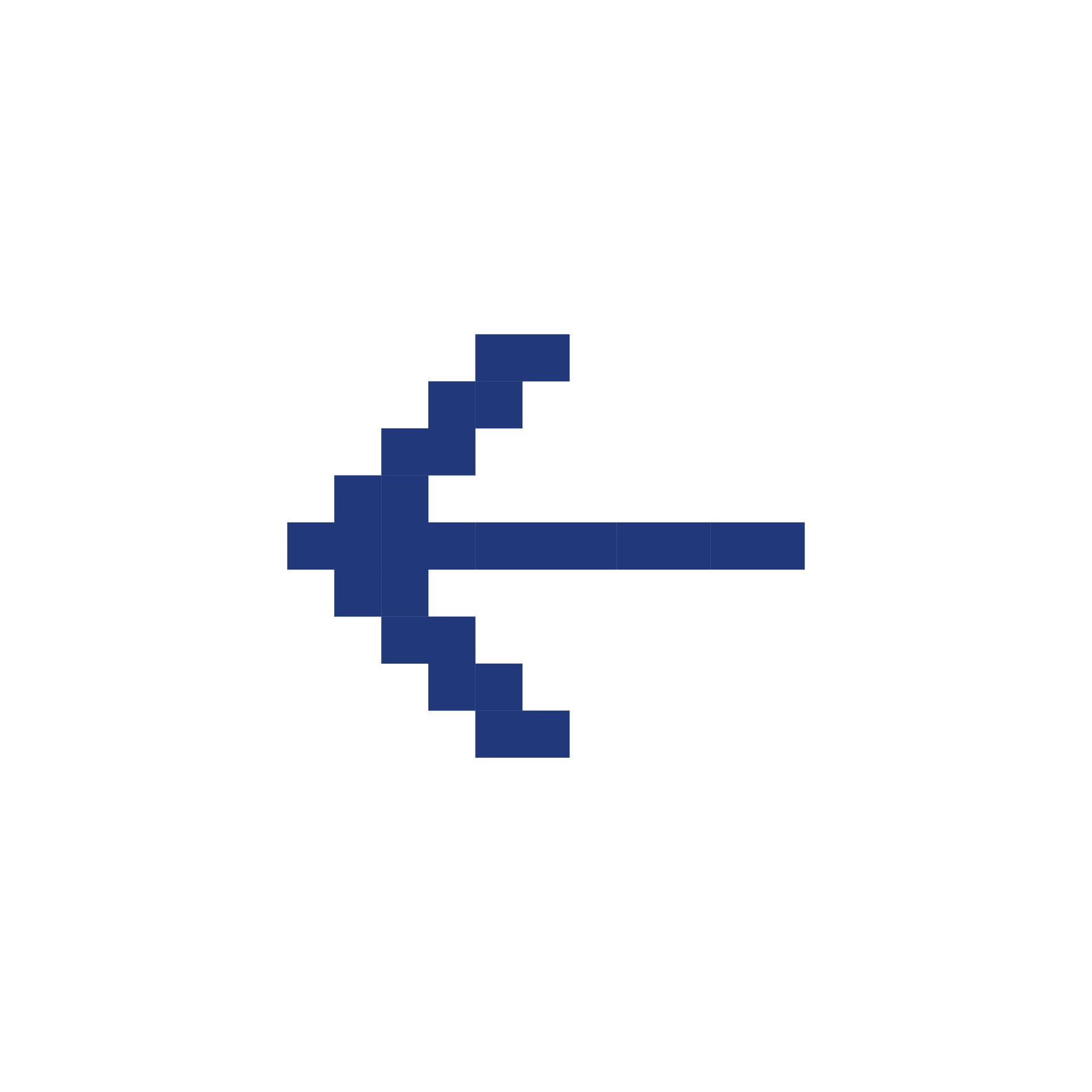 Leftwards arrow pixelated RGB color ui icon. Pressing left. Setting menu. Simplistic filled 8bit ...