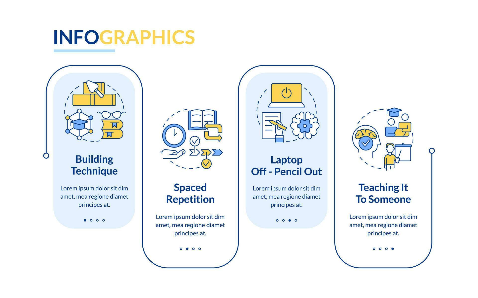 Verbal memorizing methods rectangle infographic template. Train brain ... Verbal memorizing methods rectangle infographic template. Train brain ...