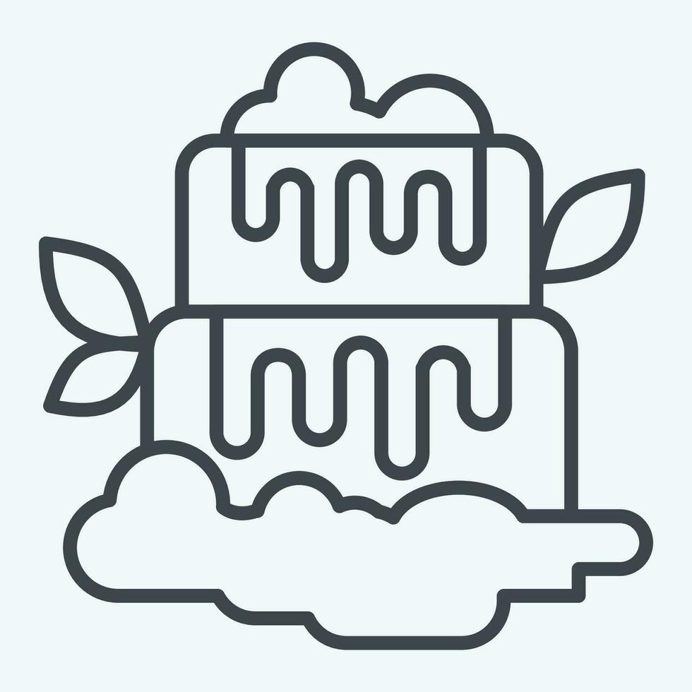 Icono Caídas Relacionado A Argentina Símbolo Línea Estilo Sencillo Diseño Editable Sencillo