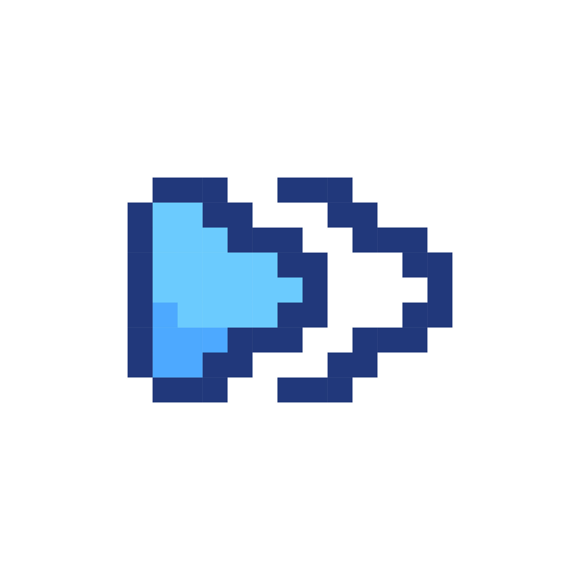 Fast Forward Button Pixelated Rgb Color Ui Icon Music Player Switch To Next Simplistic Filled