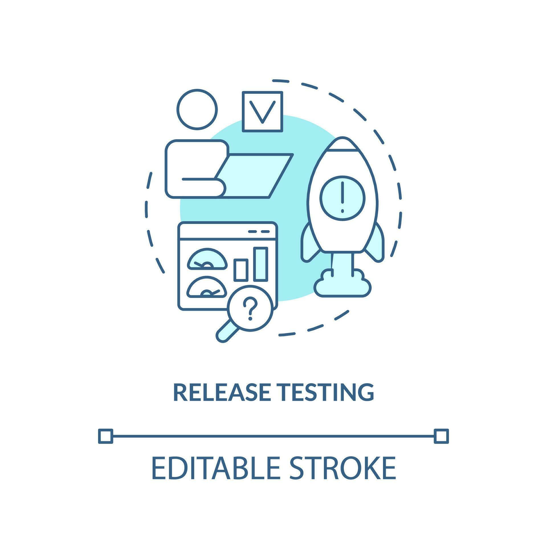 Release Testing Turquoise Concept Icon Software Delivery Management