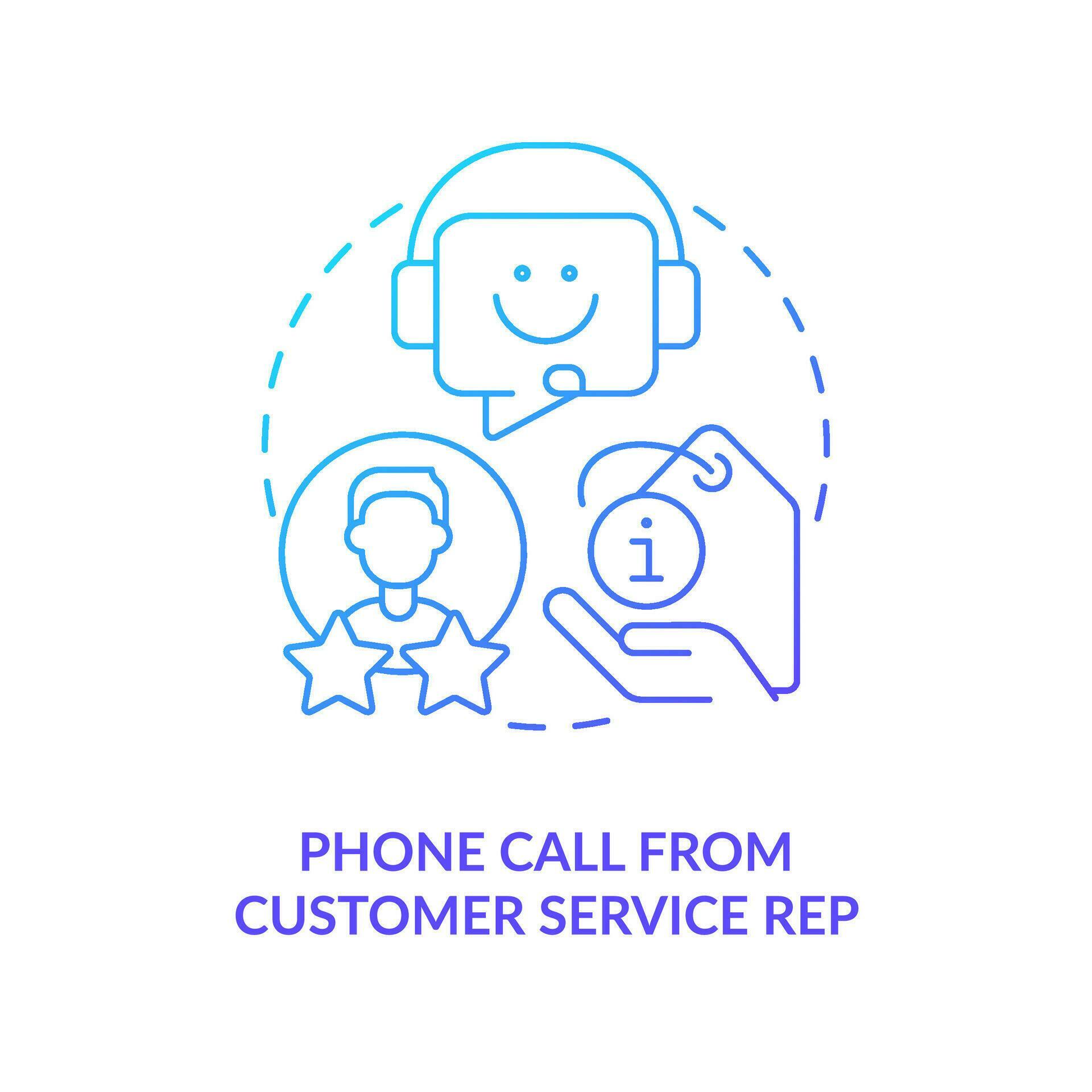 Customer service rep phone call blue gradient concept icon. Communicate ... Customer service rep phone call blue gradient concept icon. Communicate ...
