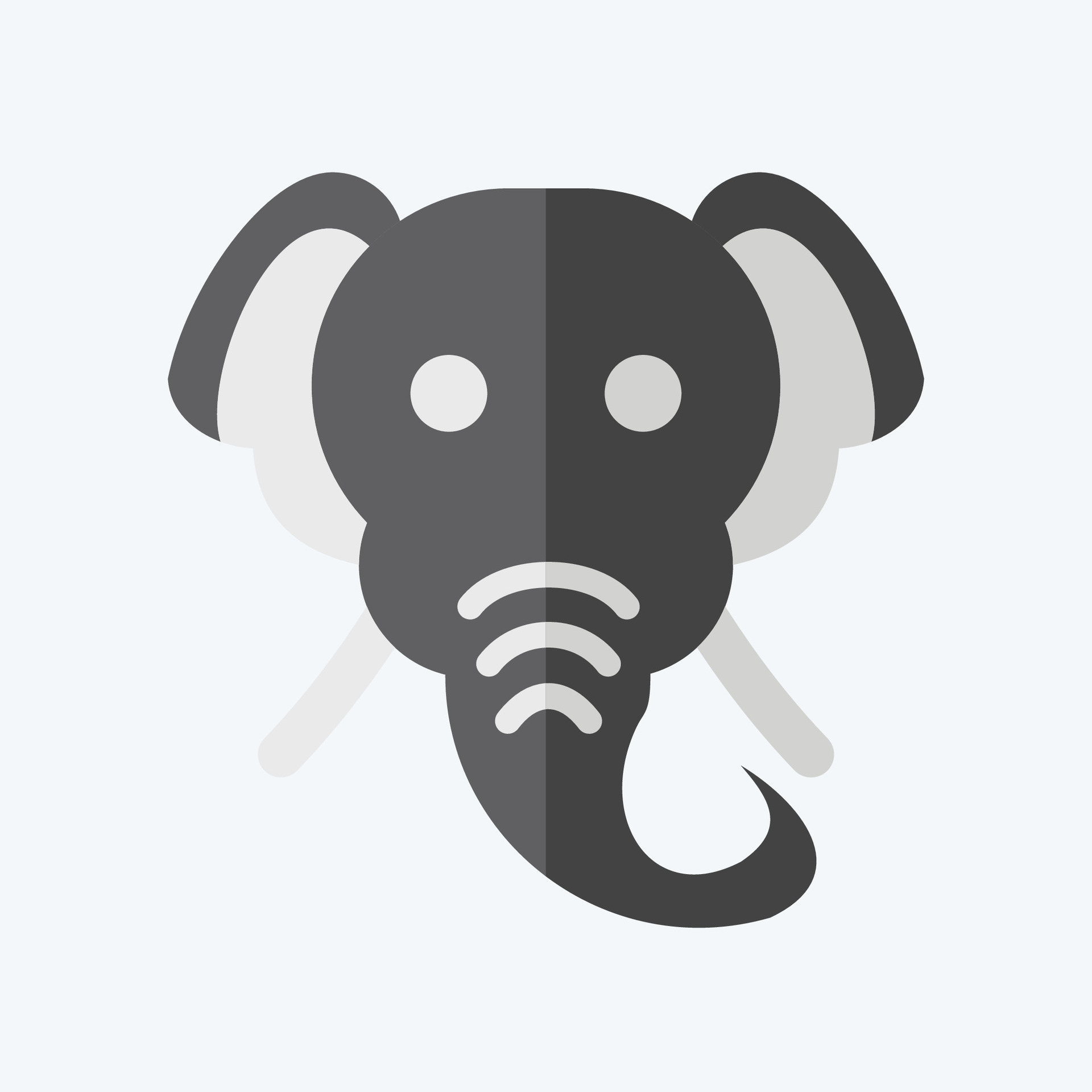 Icon Elephant. related to Animal symbol. flat style. simple design ...