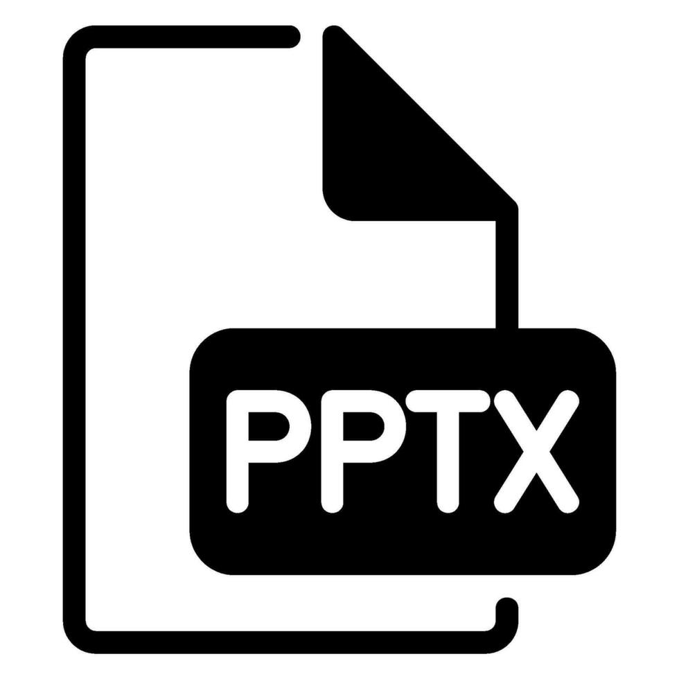 pptx glyph icon 27000098 Vector Art at Vecteezy