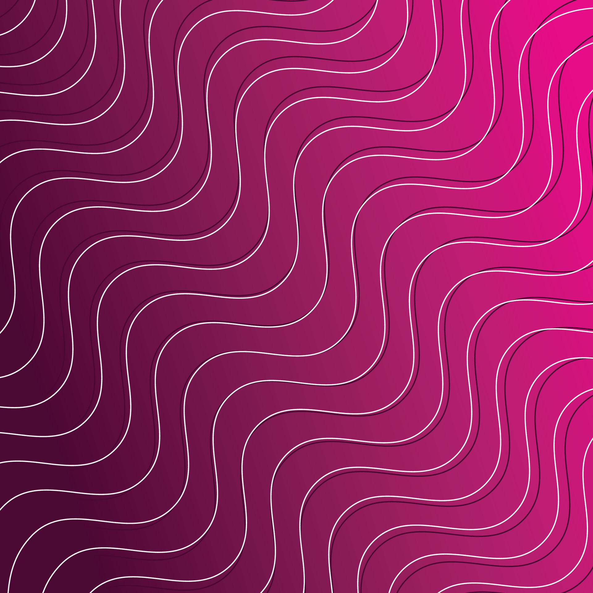 Abstract Background Of Wavy Line Shape With Gradient Color Banner