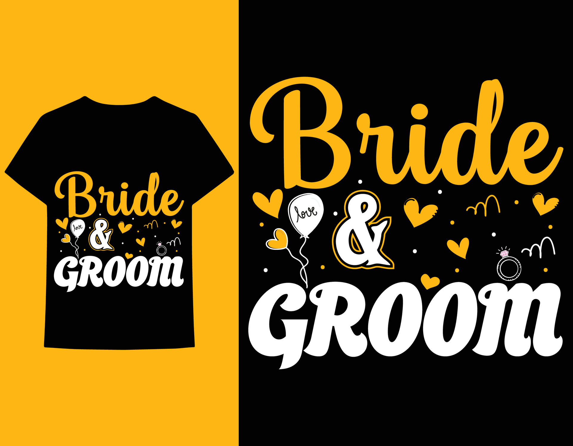 Bride Groom T Shirt Design Vector Elements 27003024 Vector Art At Vecteezy