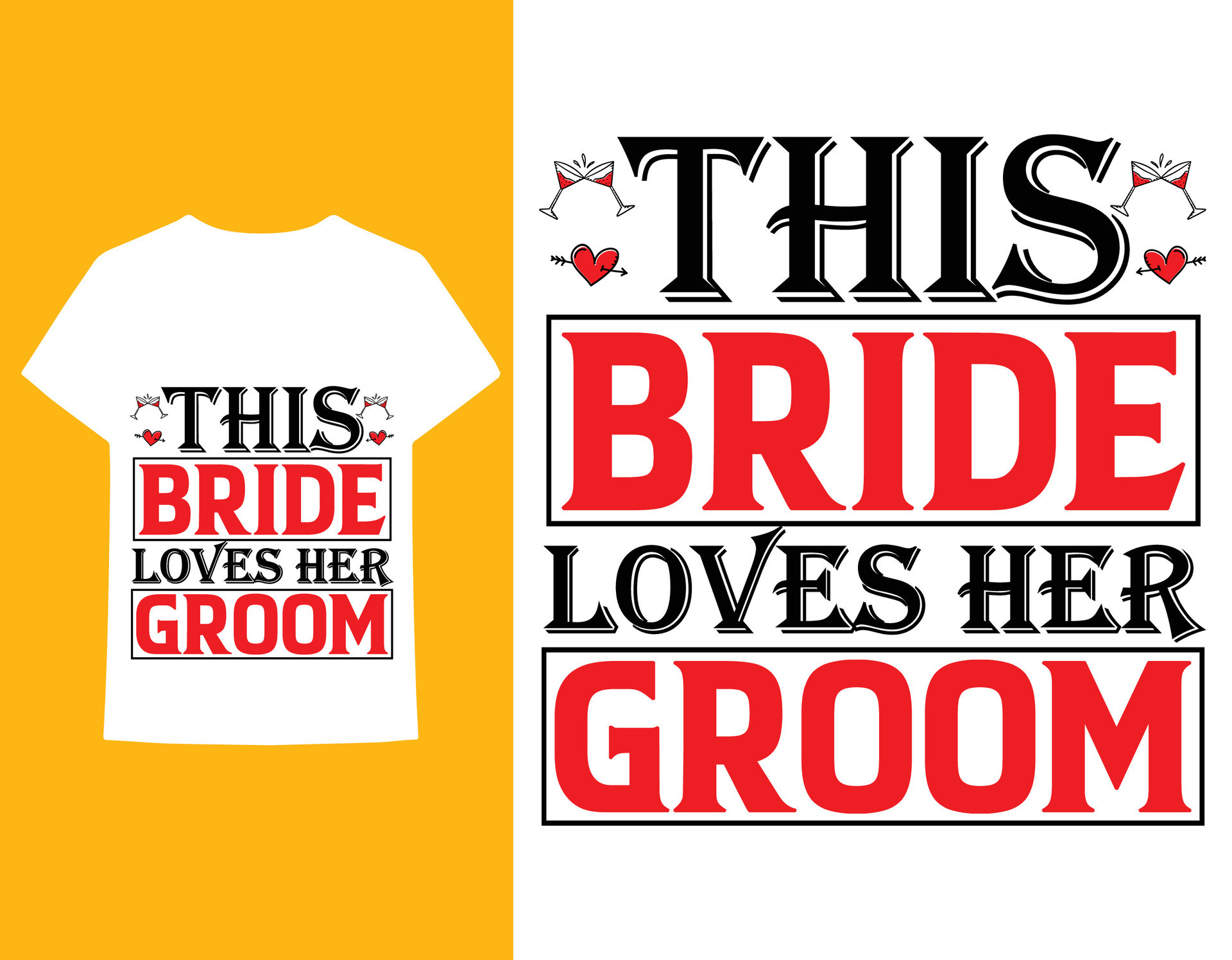 Bride Groom T Shirt Design Vector Elements 27003050 Vector Art At Vecteezy