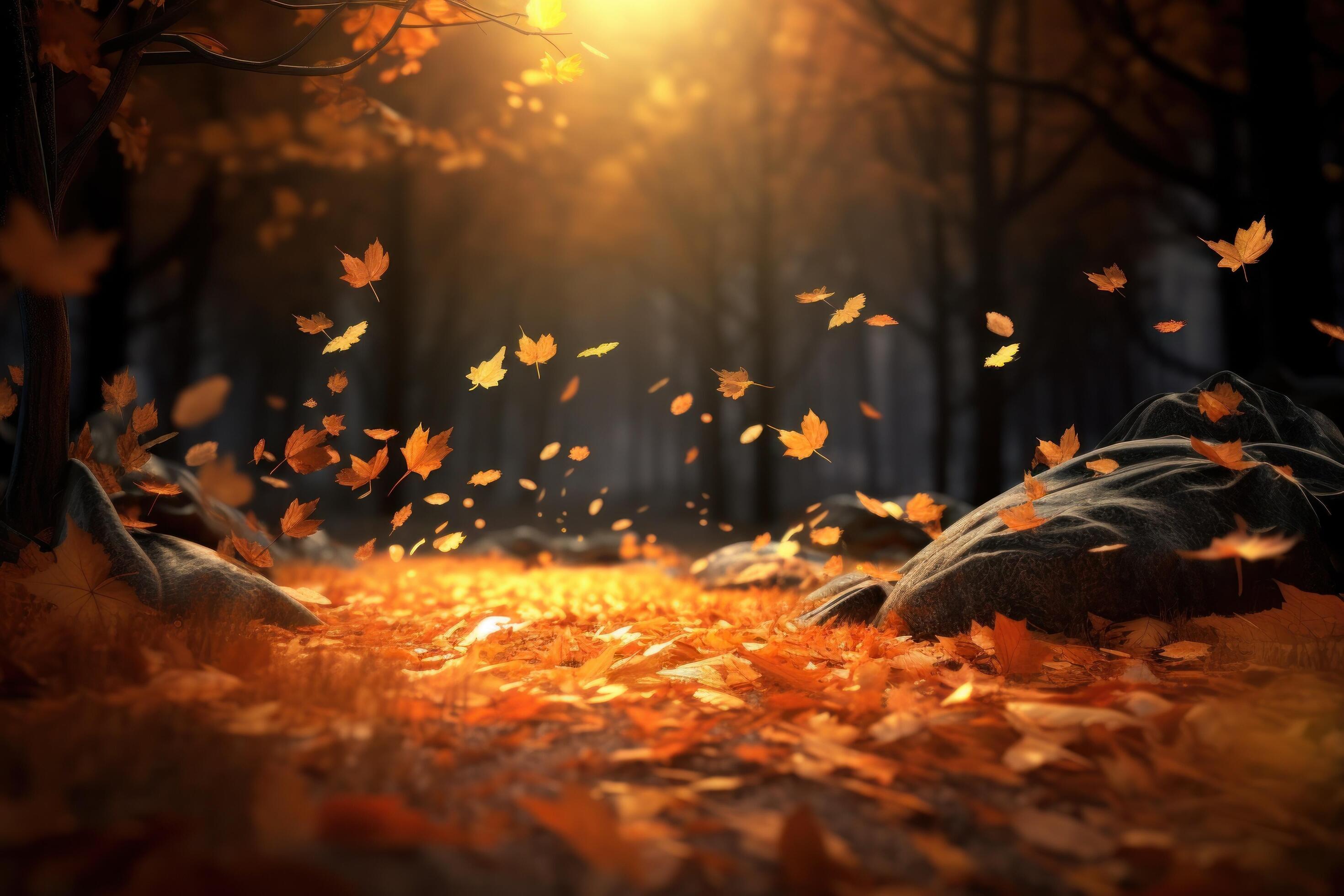 Autumn leaves background 27004021 Stock Photo at Vecteezy