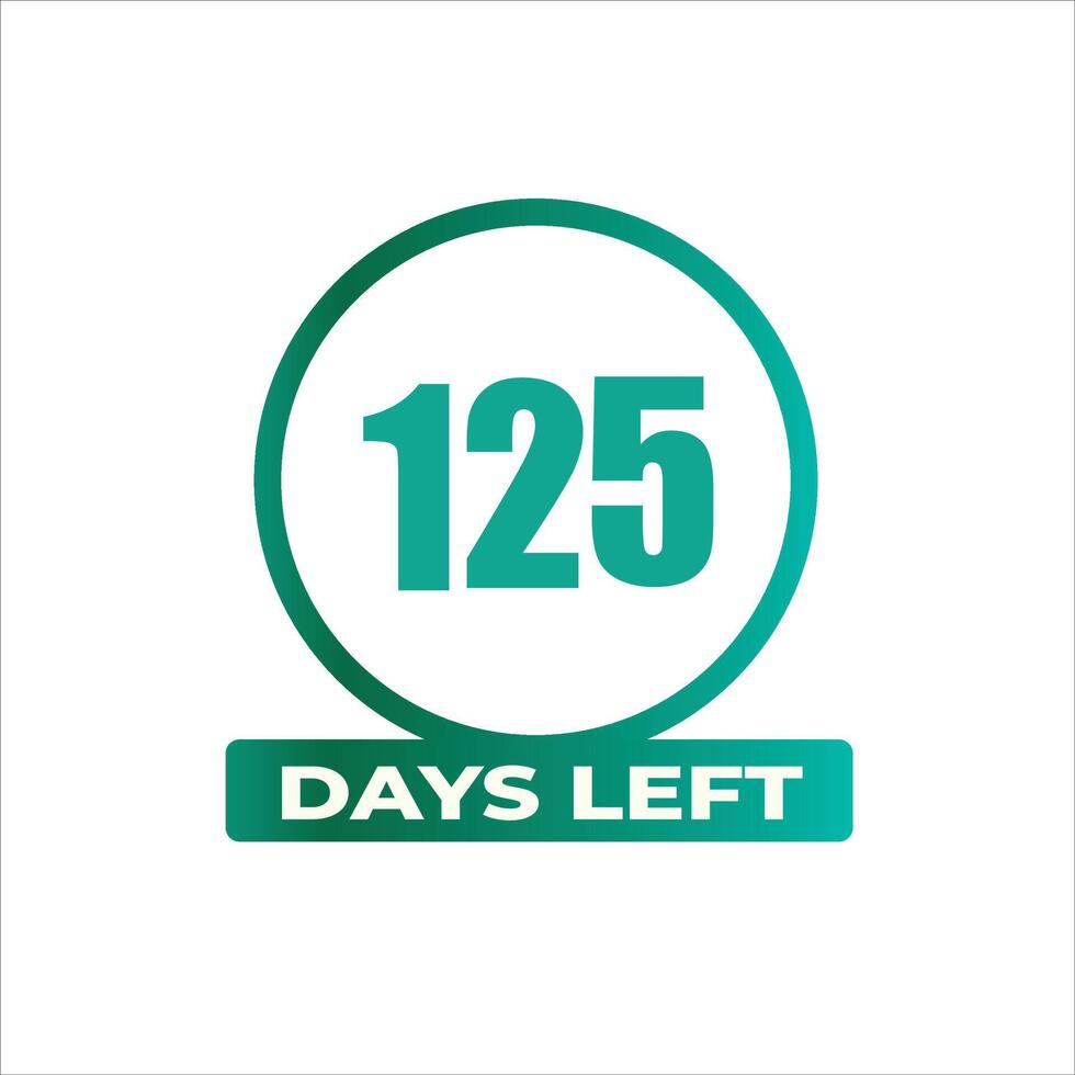 125 days Left countdown for sales promotion. 101 days left to go ... 125 days Left countdown for sales promotion. 101 days left to go ...