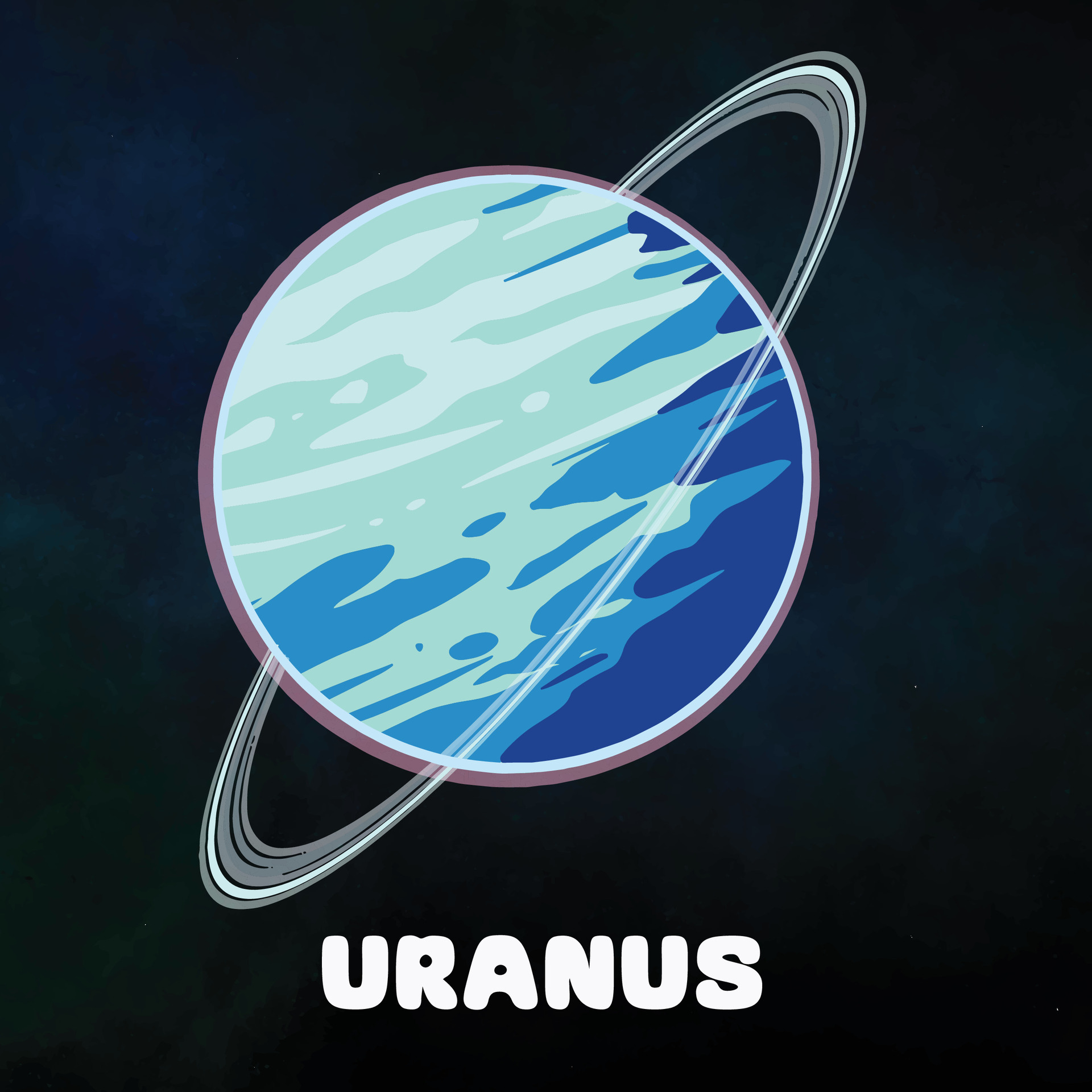 Clipart planet Uranus in solar system. Hand drawing vector illustration ... Clipart planet Uranus in solar system. Hand drawing vector illustration ...