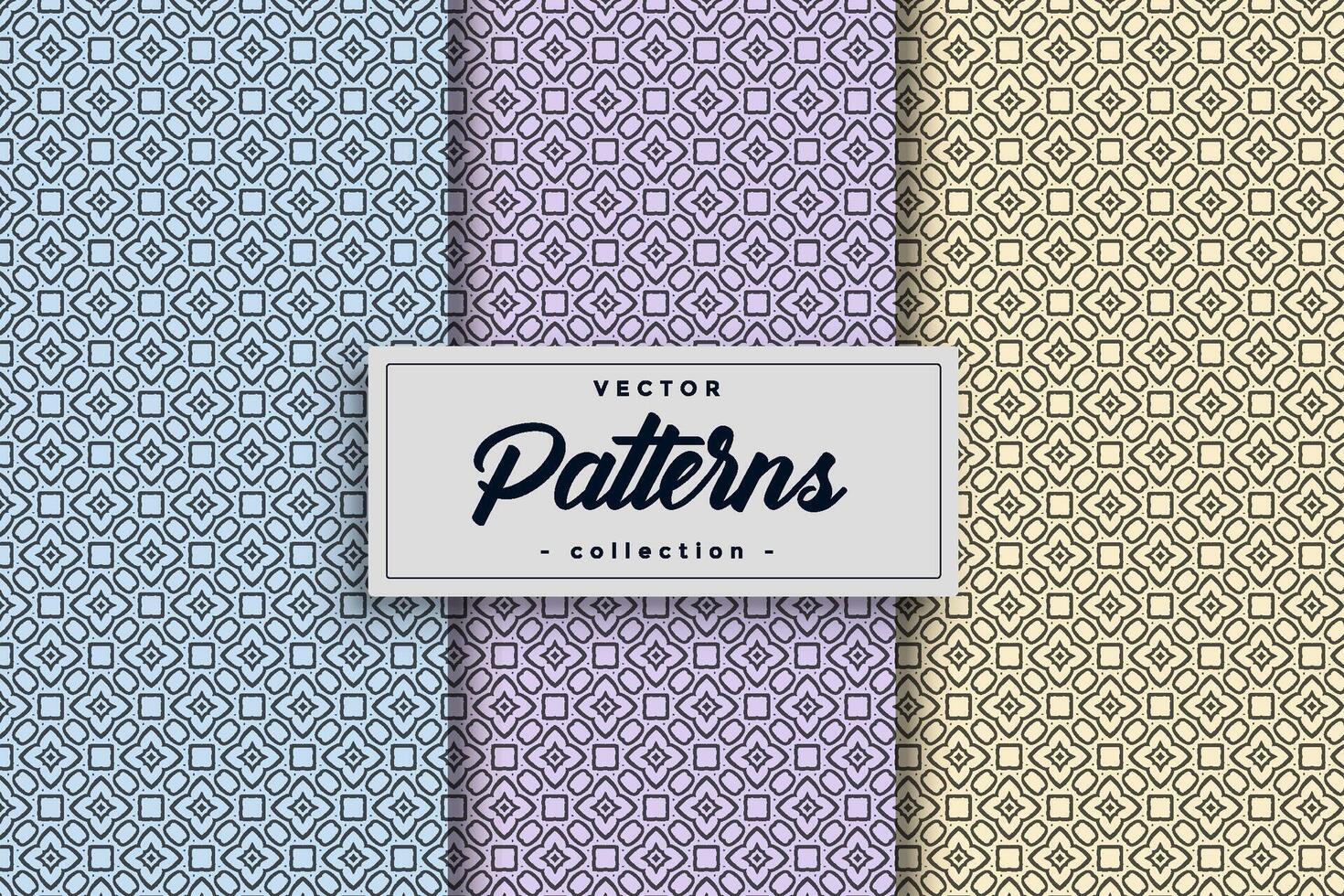 Seamless Geometric Minimalistic Patterns Vector Collection 27007633