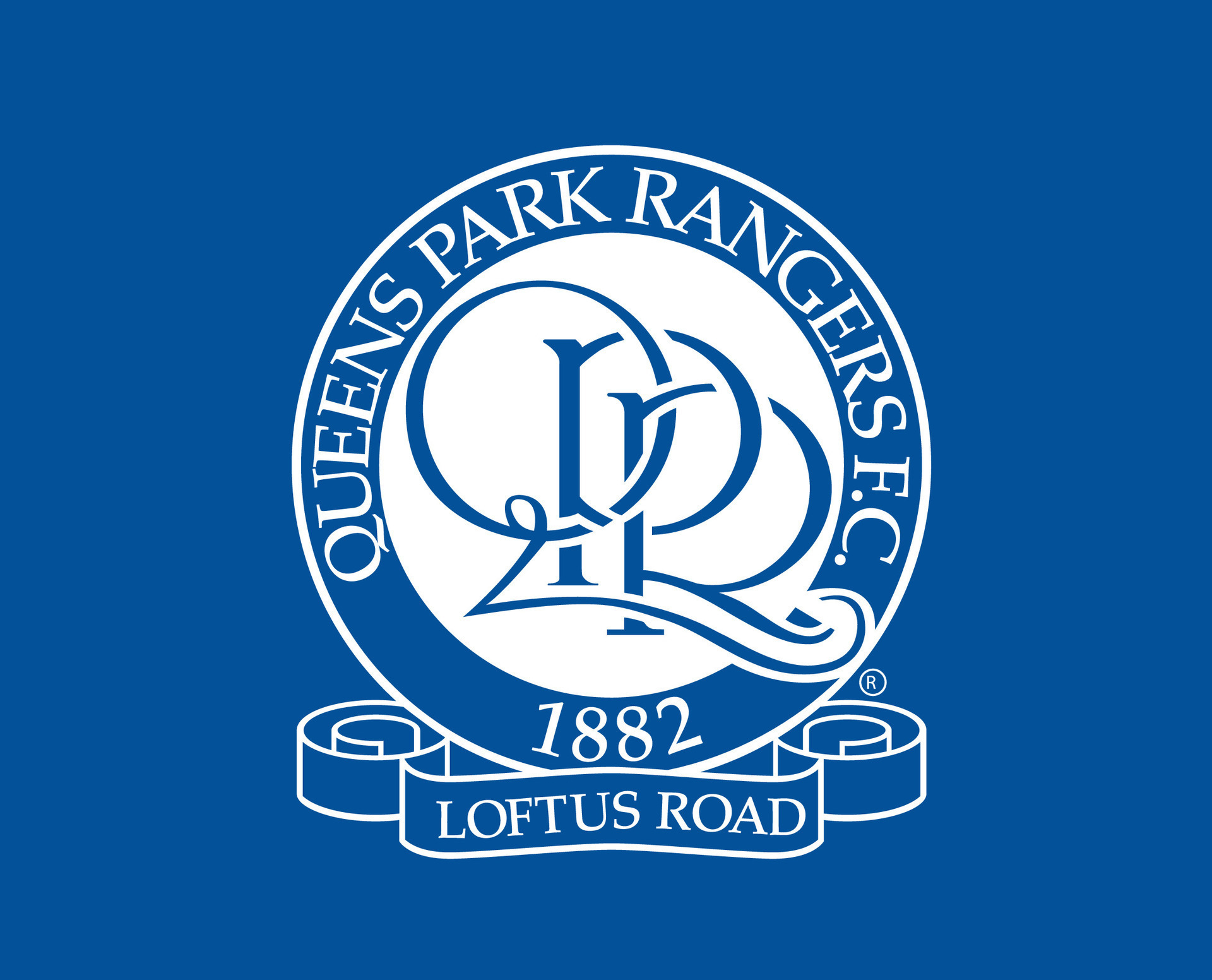Queens Park Rangers Club Logo Symbol White Premier League Football Abstract Design Vector ...