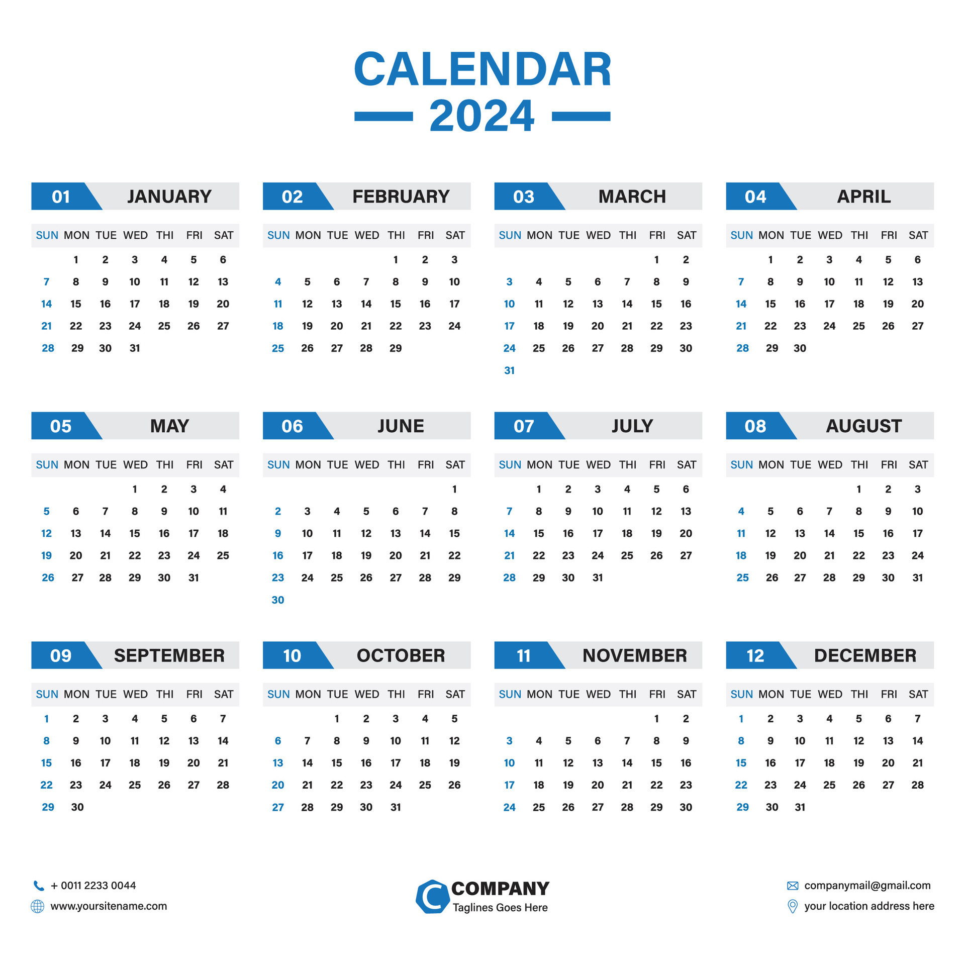calendario 2024 semana comienzo lunes corporativo conjunto diseño ... calendario 2024 semana comienzo lunes corporativo conjunto diseño ...