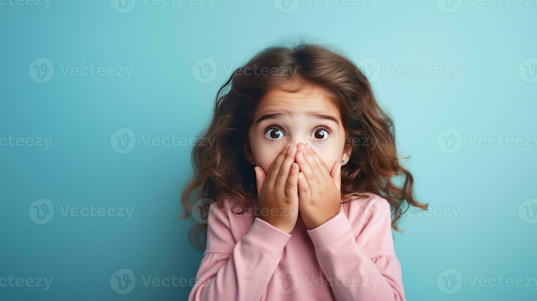 Little boy asian kid scared and amazed with for surprise, disbelief face. created with ...