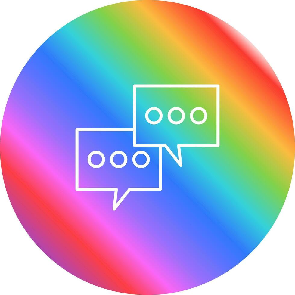 Double Message Bubble Vector Icon 27022698 Vector Art at Vecteezy