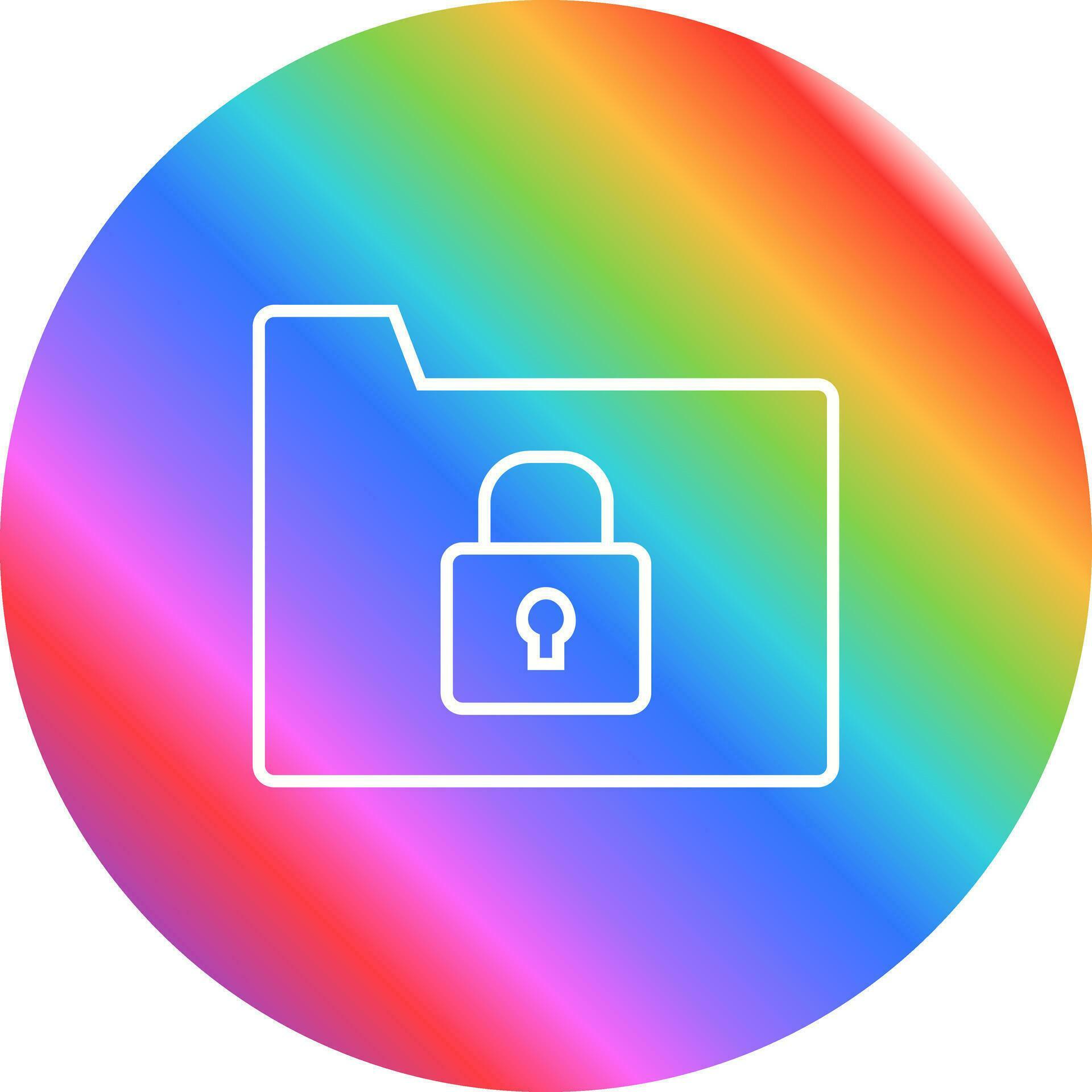 Secure Folder Vector Icon 27024476 Vector Art at Vecteezy