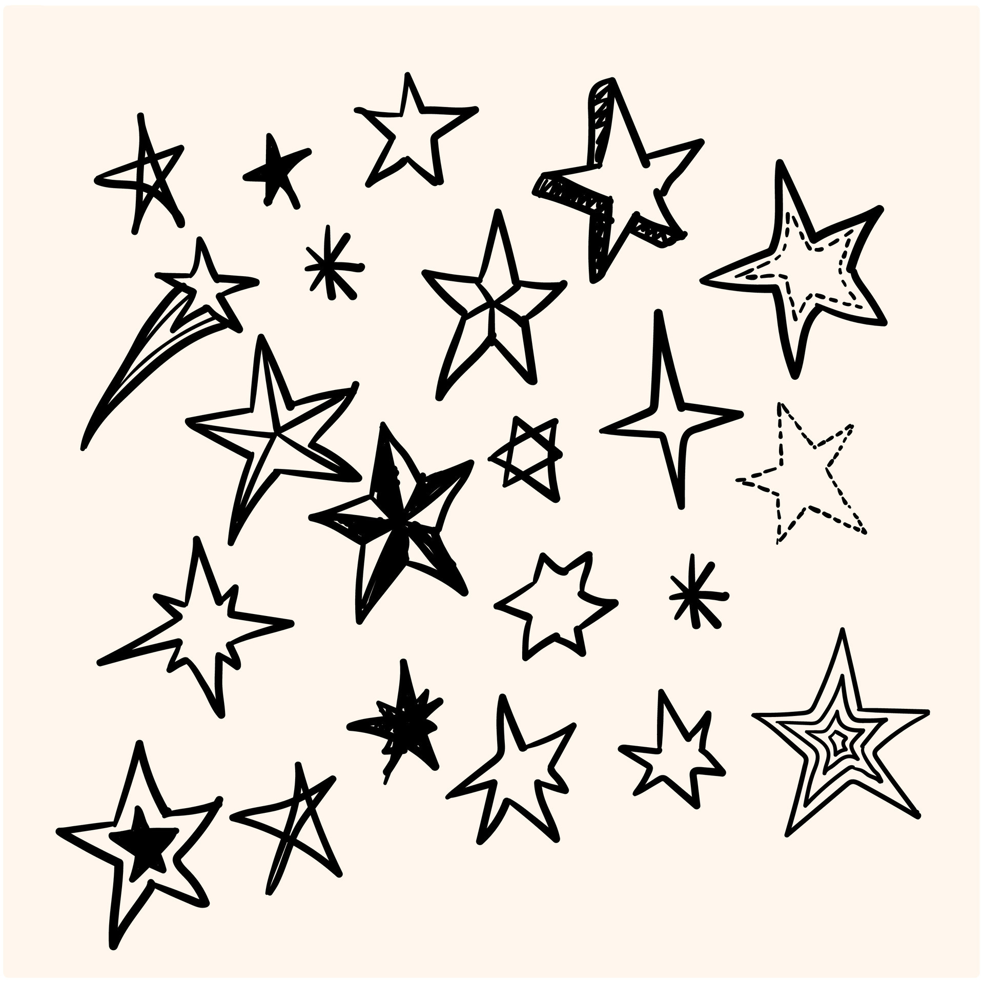Star Doodles, hand drawn vector illustration. 27033518 Vector Art at ... Star Doodles, hand drawn vector illustration. 27033518 Vector Art at ...