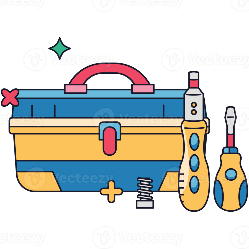 Screwdriver Box Toolkit 2D Color Illustrations 27077221 PNG Screwdriver Box Toolkit 2D Color Illustrations 27077221 PNG