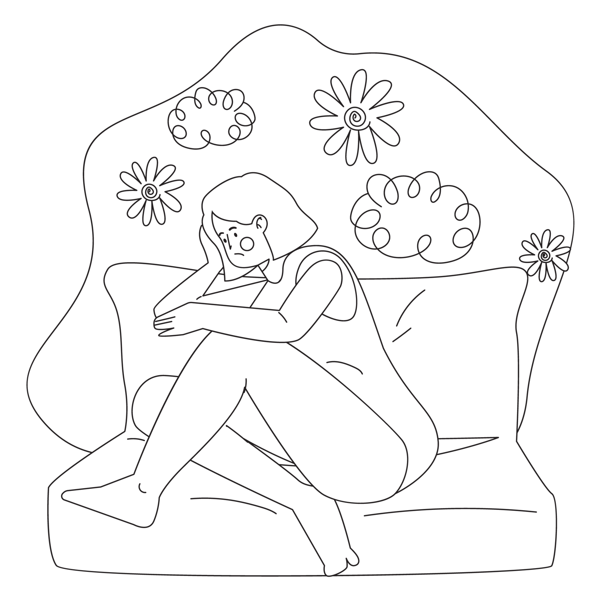 Boost Mental Health 2D Outline Illustrations 27077399 PNG Boost Mental Health 2D Outline Illustrations 27077399 PNG