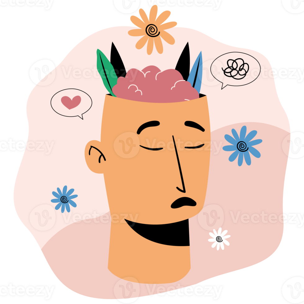 Mental Health 2d Color Illustrations 27077437 Png