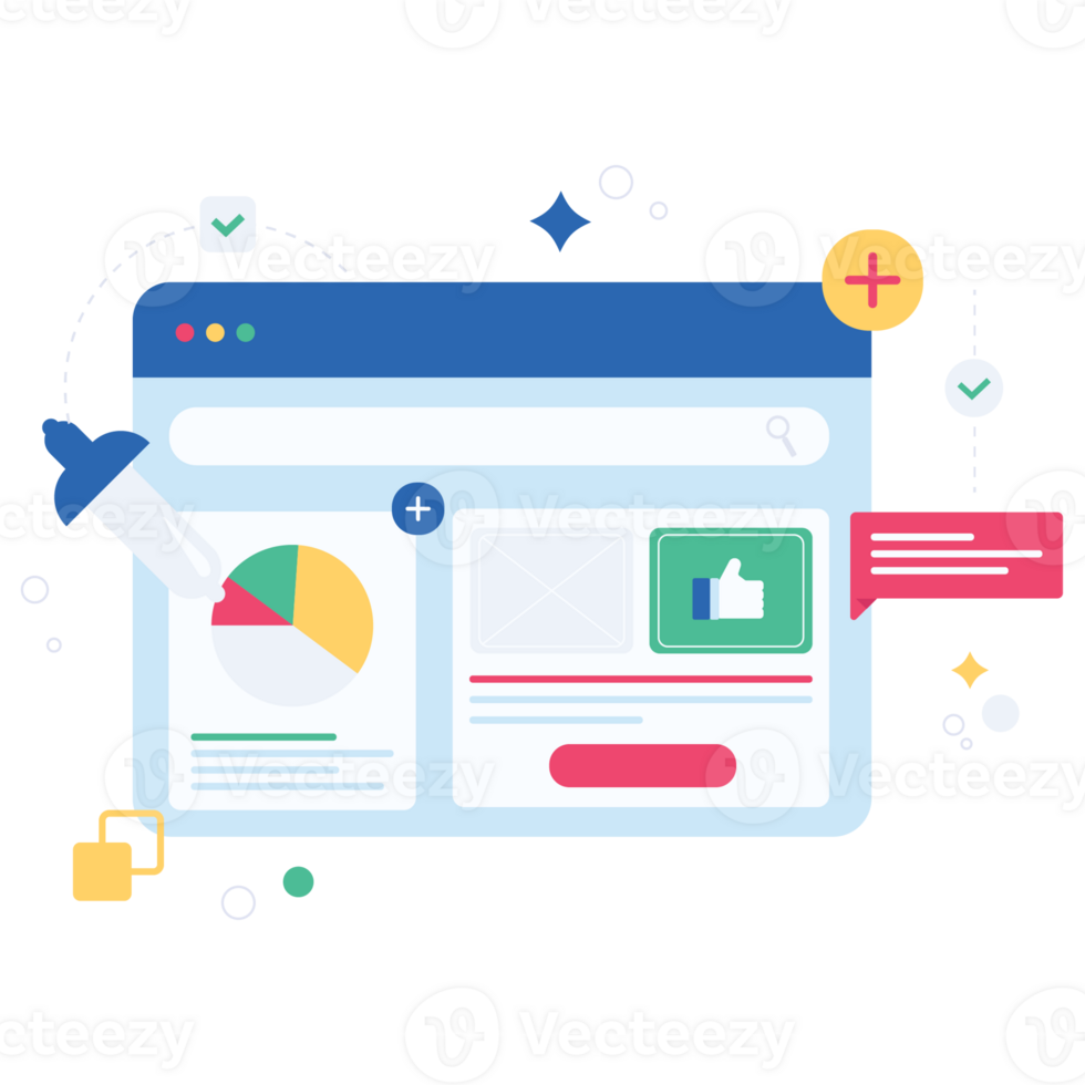 Website Digital Tool Box Color 2d Illustration 27079429 Png