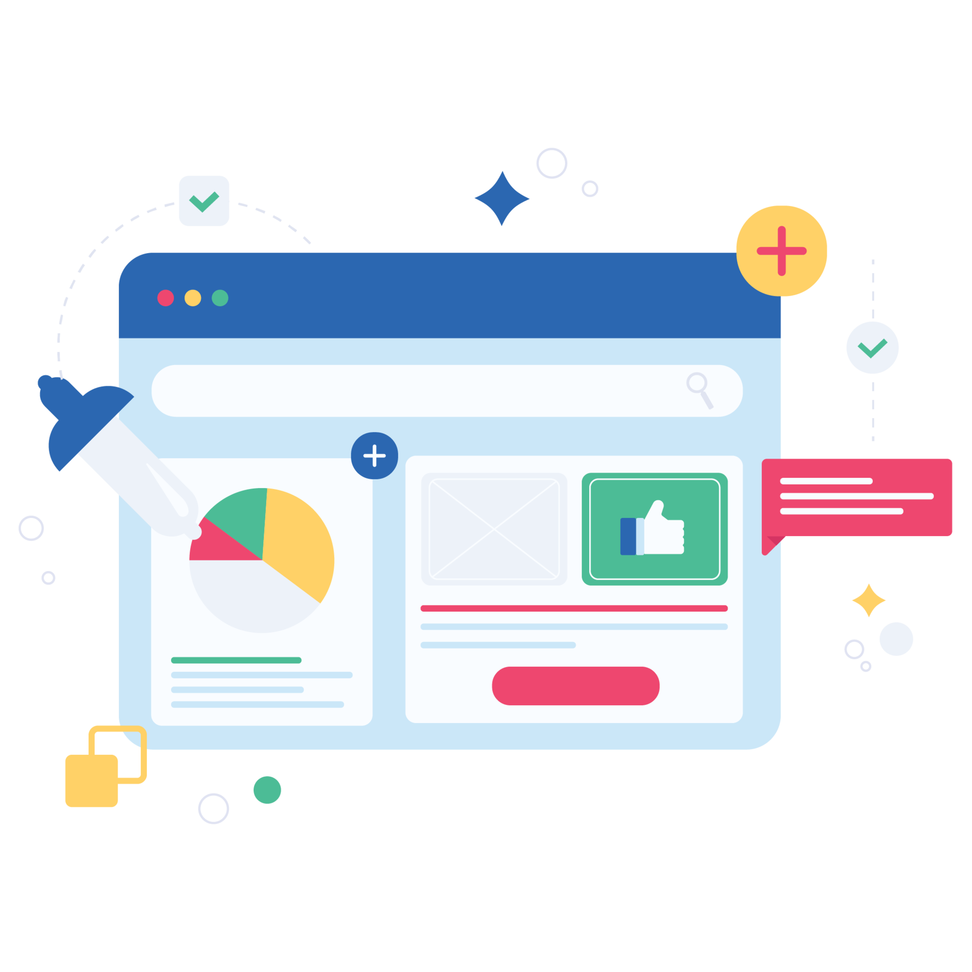 Website Digital Tool Box Color 2d Illustration 27079429 Png