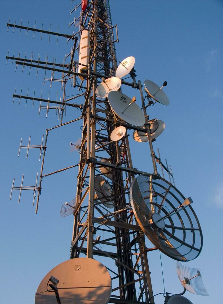a tower with many different types of antennas 27097821 Stock Photo at ... a tower with many different types of antennas 27097821 Stock Photo at ...