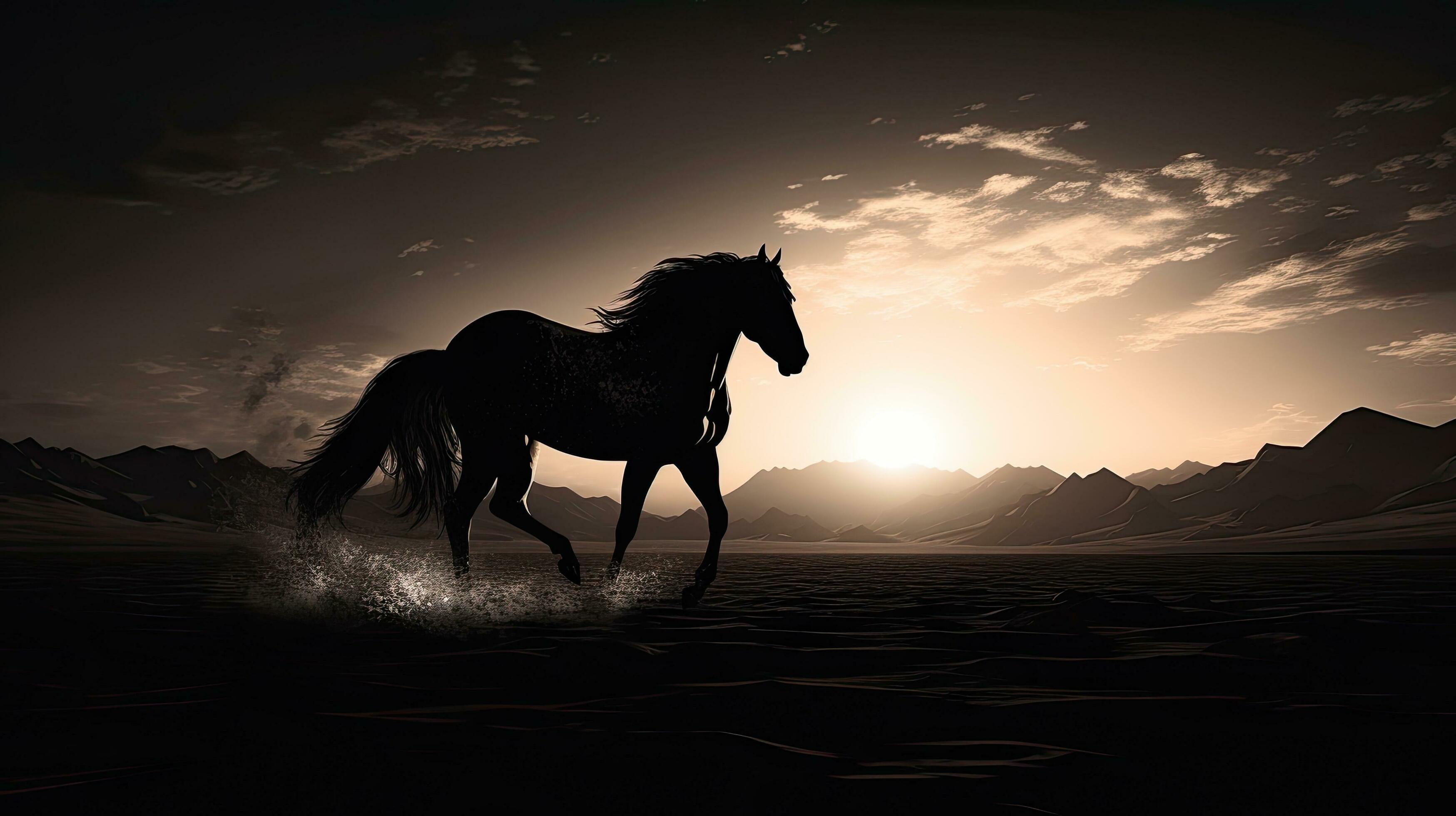 White Arabian Horse Wallpaper Hd