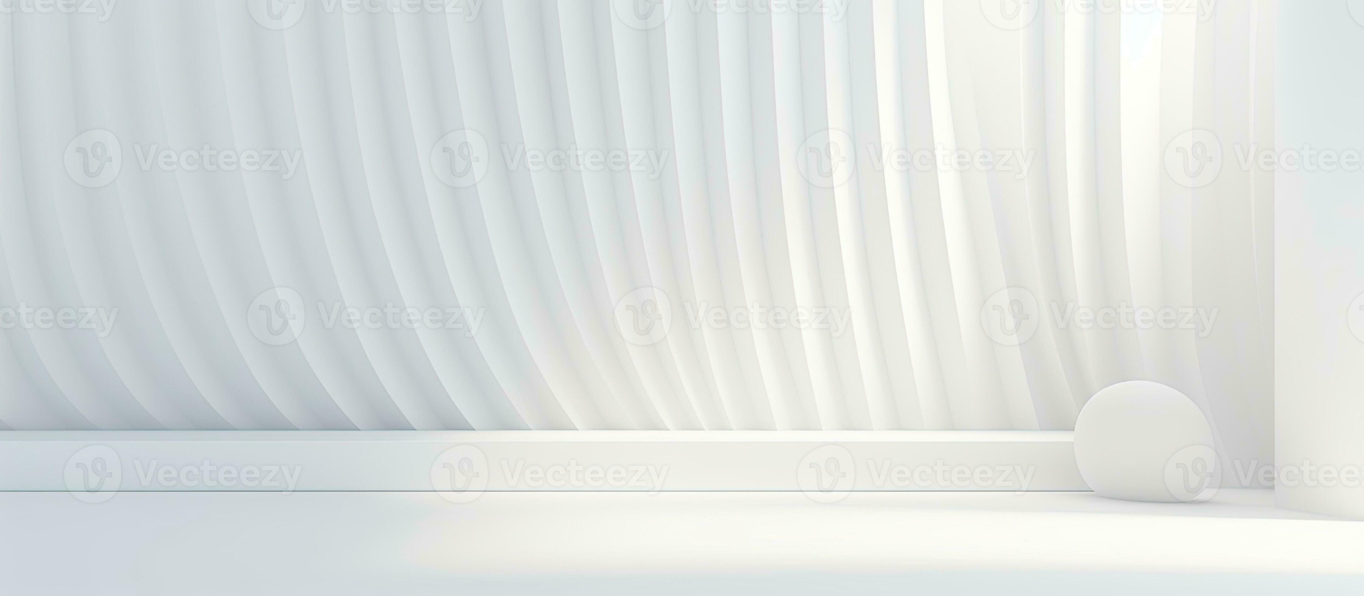 Plain white studio background for showcasing products Vacant space with window shadows Present ...