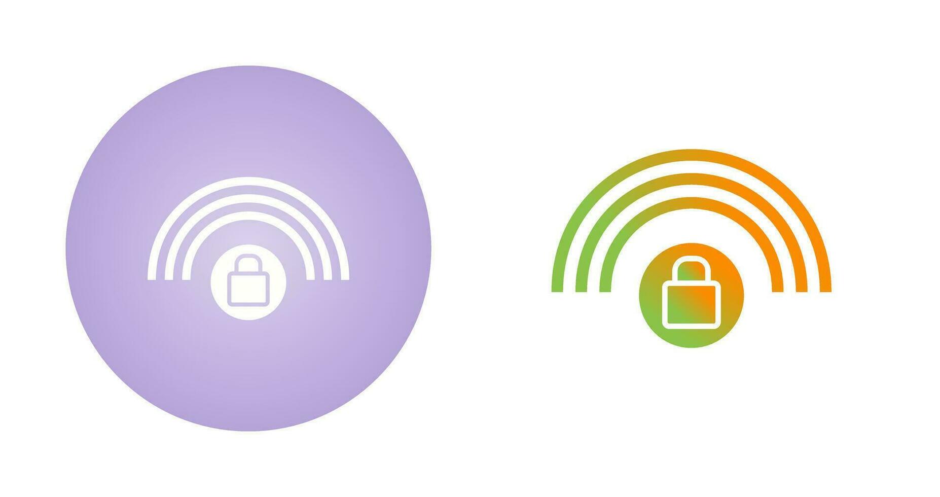 Protected Wifi Vector Icon 27107374 Vector Art At Vecteezy